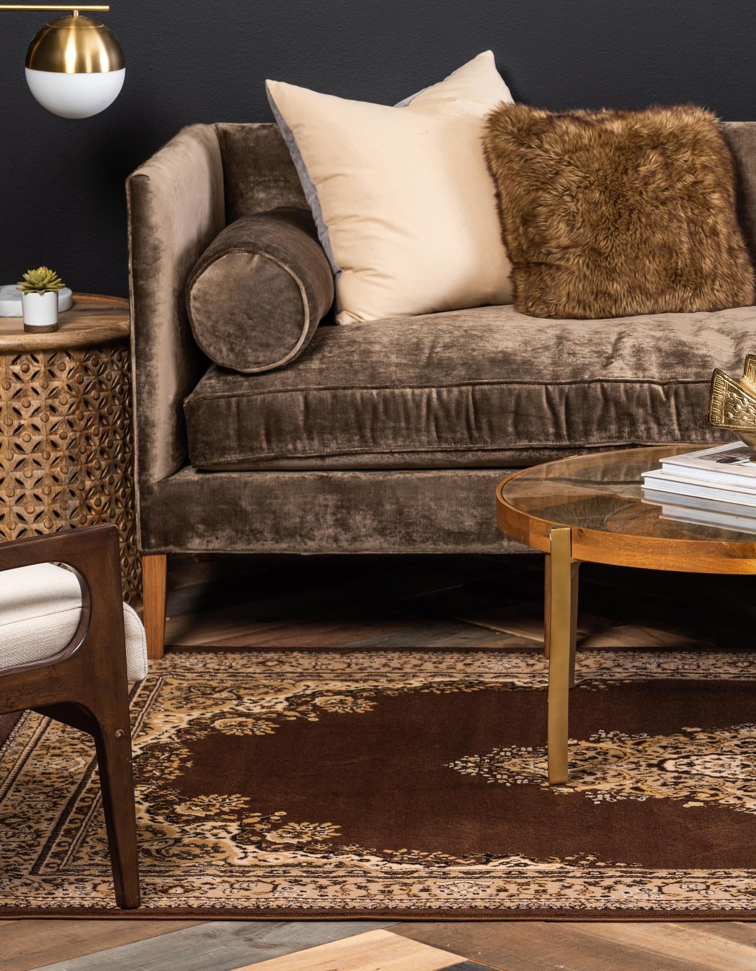 Brown 3' 3 x 5' 3 Amaya Rug | Rugs.com