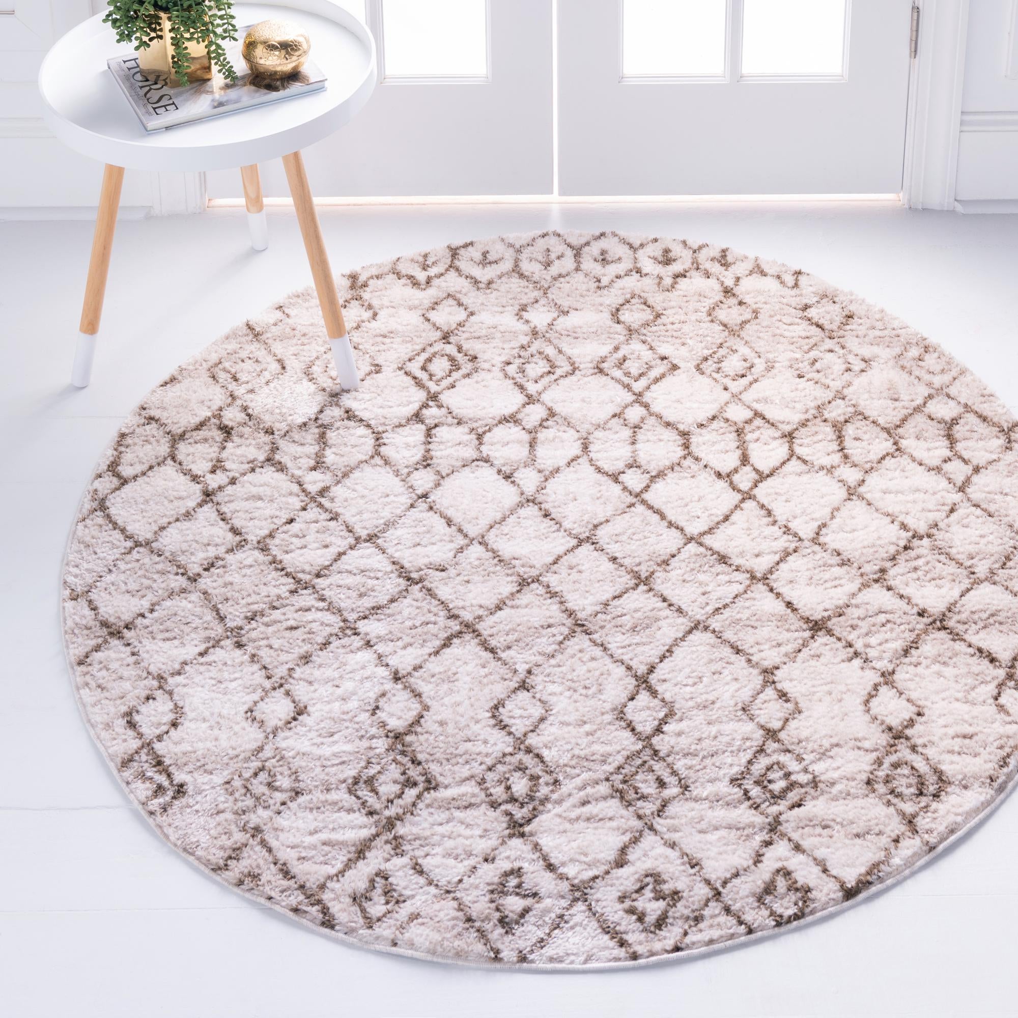 Brown 8' 4 x 8' 4 Artemis Round Rug | Rugs.com