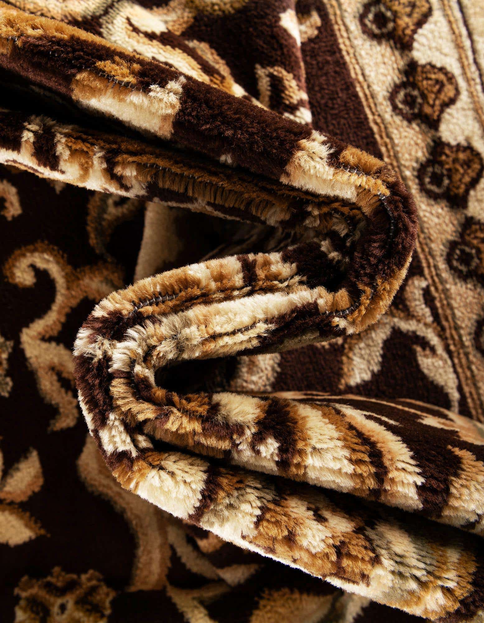 Brown 6' x 6' Chateau Round Rug | Rugs.com