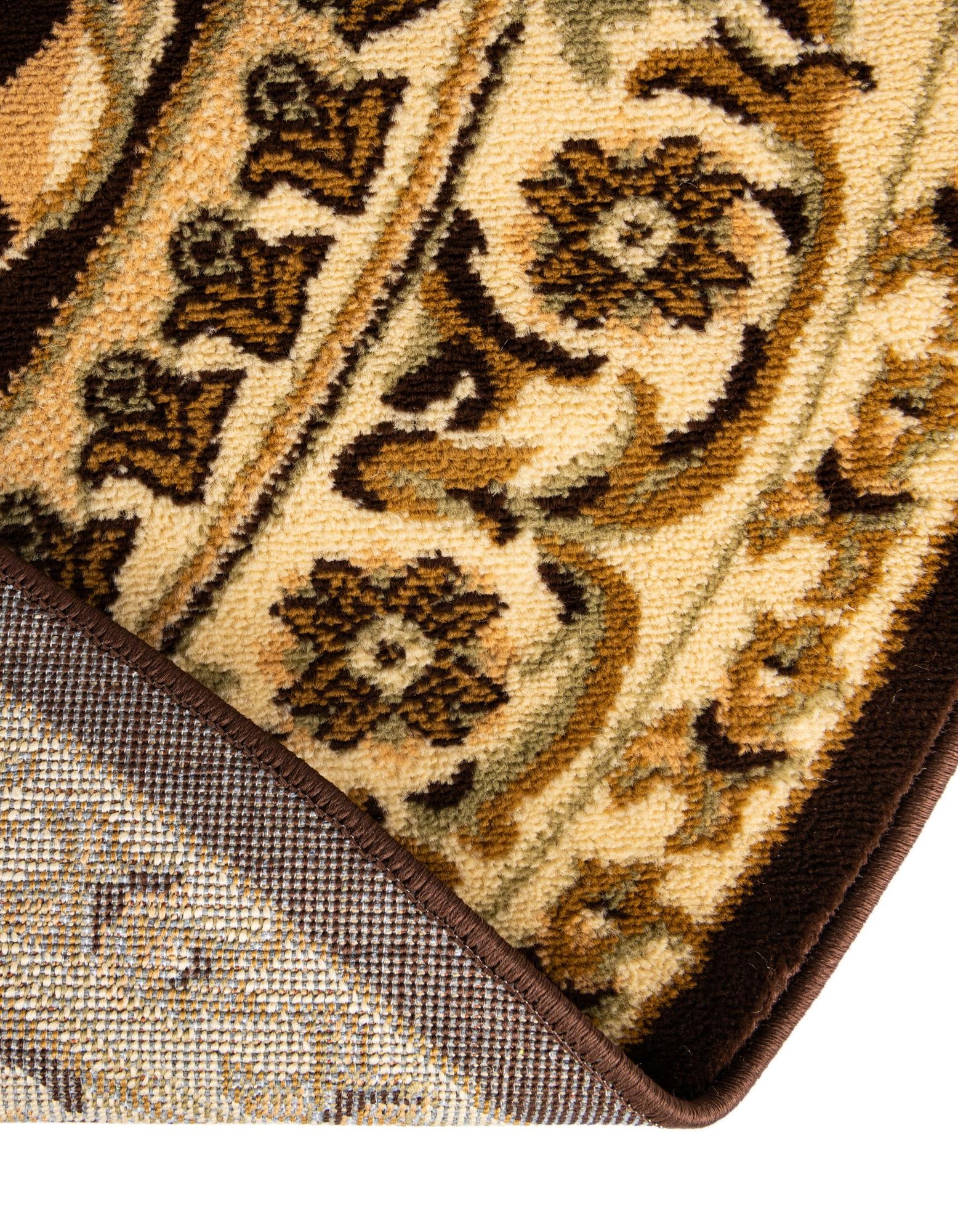 Brown 6' x 6' Chateau Round Rug | Rugs.com