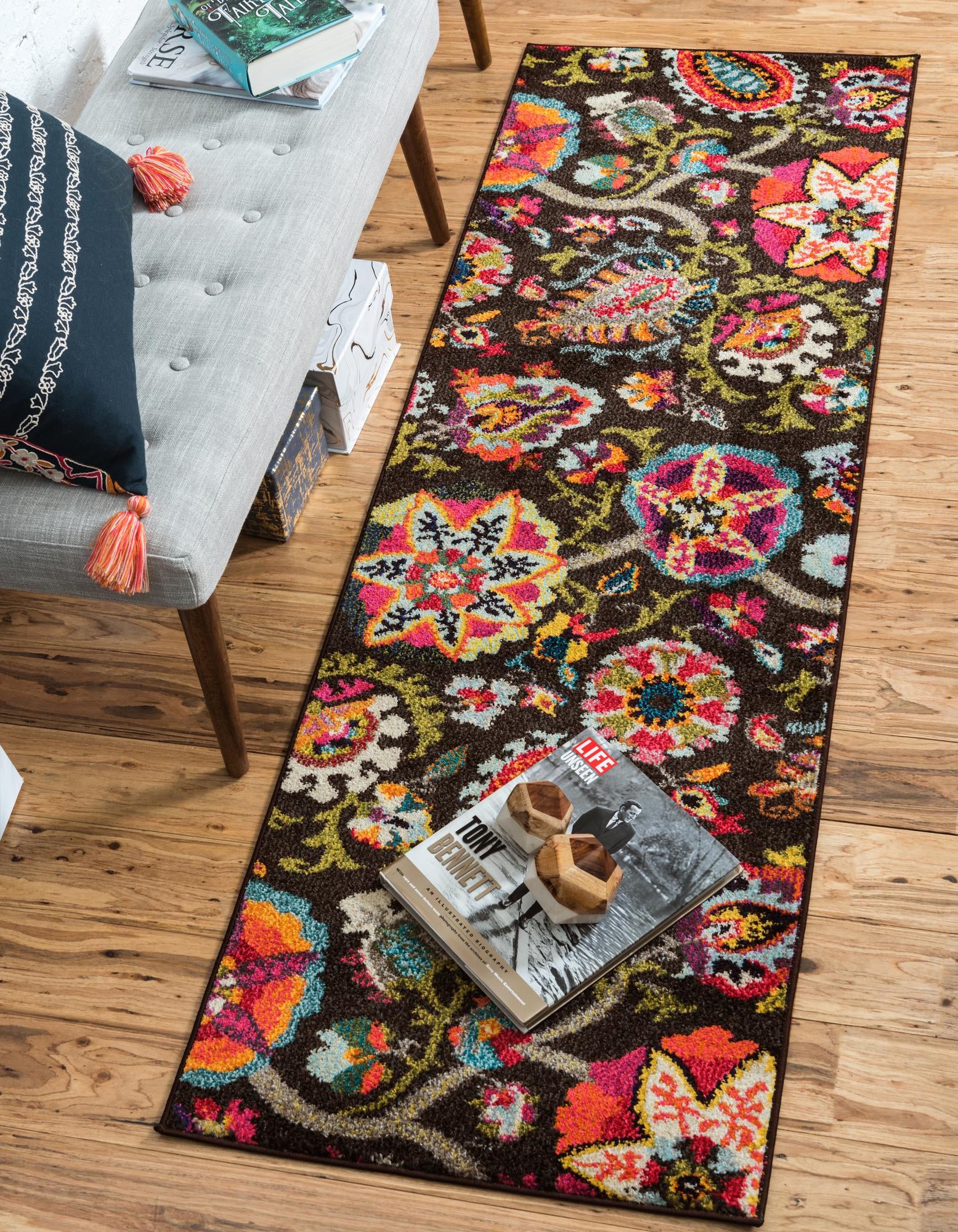 Multicolor 2' 7 x 10' Tuscany Runner Rug | Rugs.com