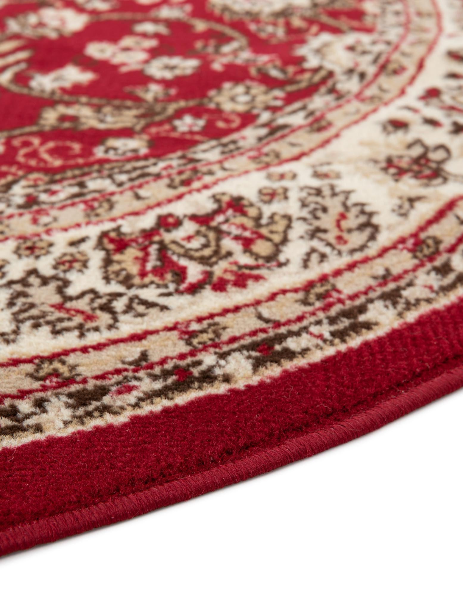 Burgundy 5' 3 x 8' Yasmin Oval Rug | Rugs.com