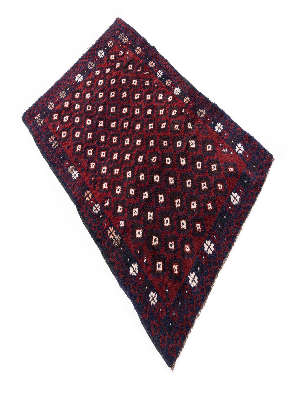 Burgundy 3' x 4' 6 Hand Knotted Balouch Persian Wool Rug | Rugs.com
