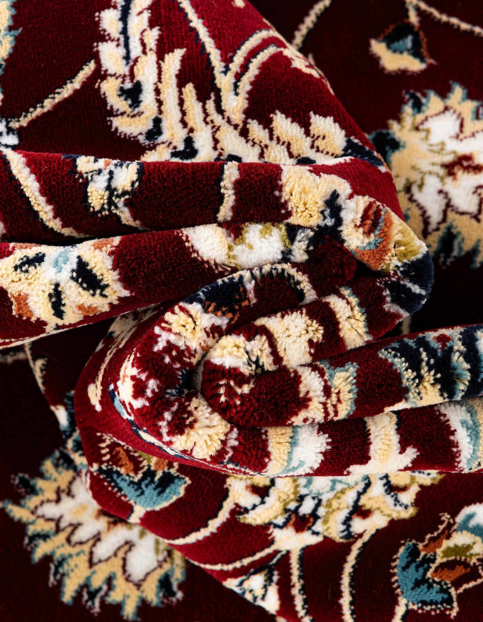 Burgundy 5' x 8' Nain Design Rug | Rugs.com