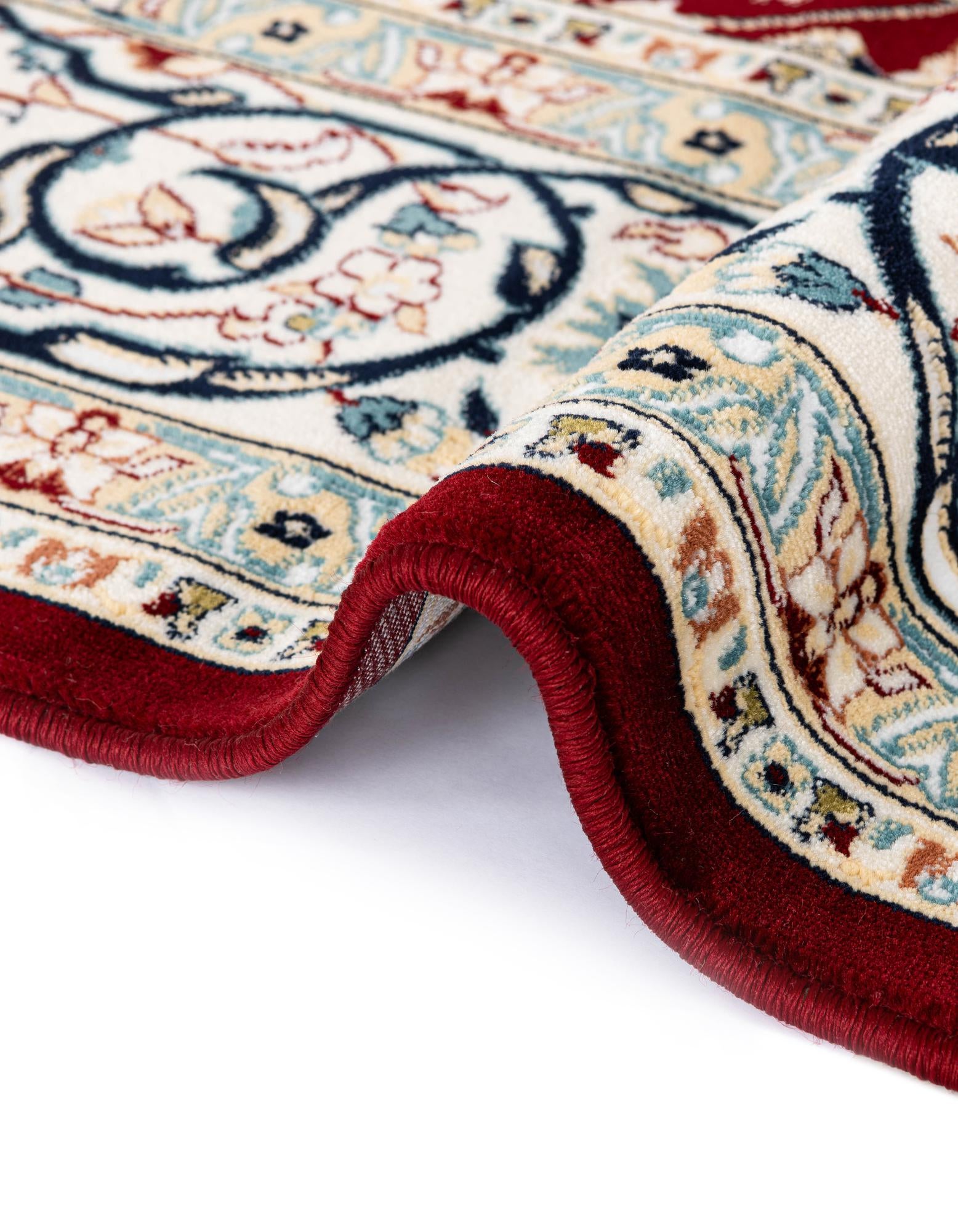 Burgundy 5' x 8' Nain Design Rug | Rugs.com