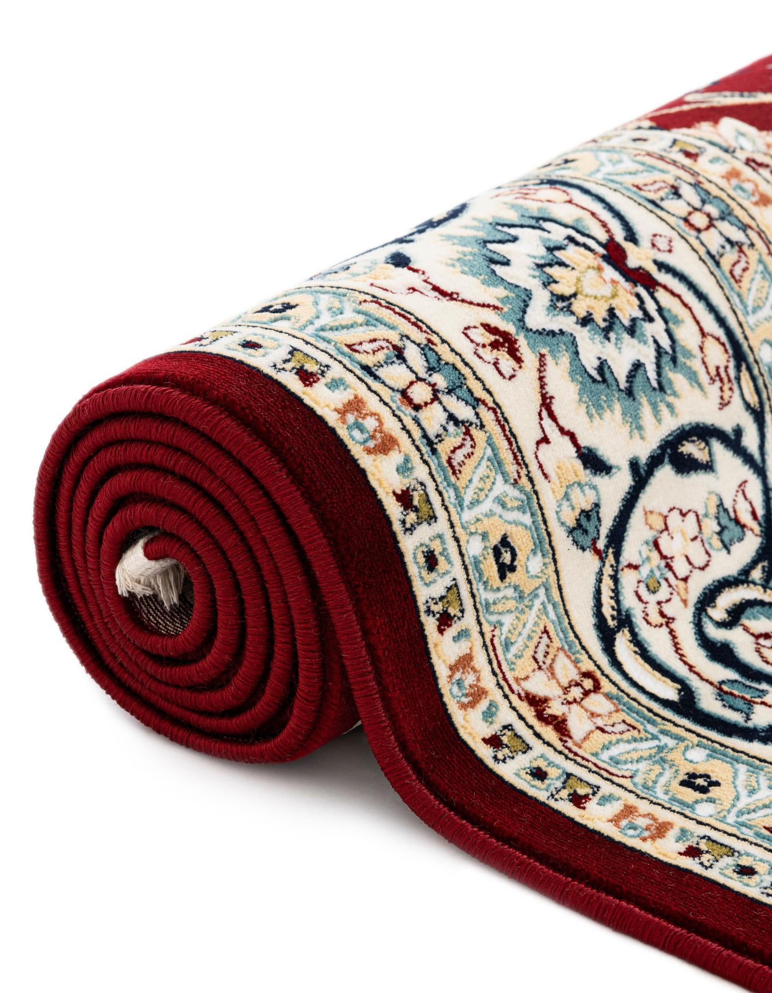 Burgundy 5' x 8' Nain Design Rug | Rugs.com