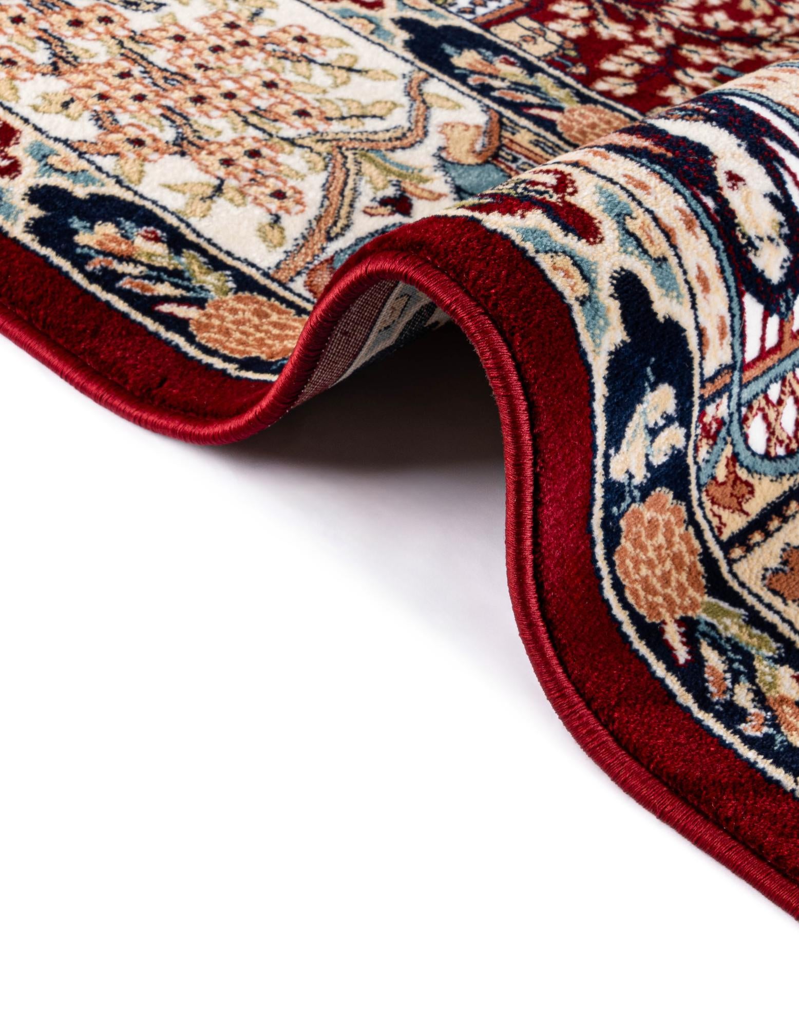 Burgundy 5' x 8' Nain Design Rug | Rugs.com