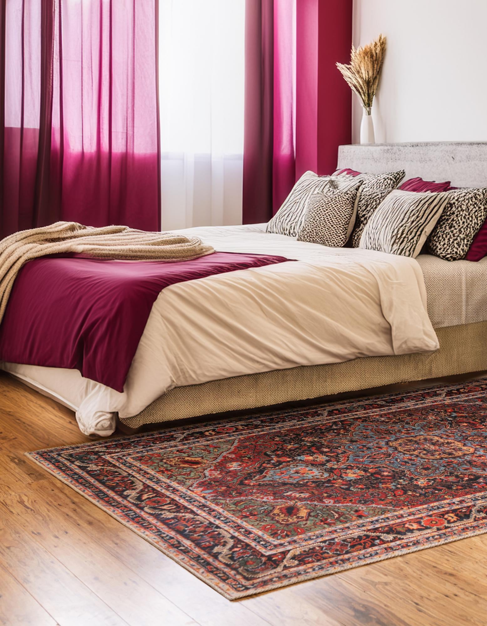 Burgundy 7' 10 x 10' Timeless Rug | Rugs.com