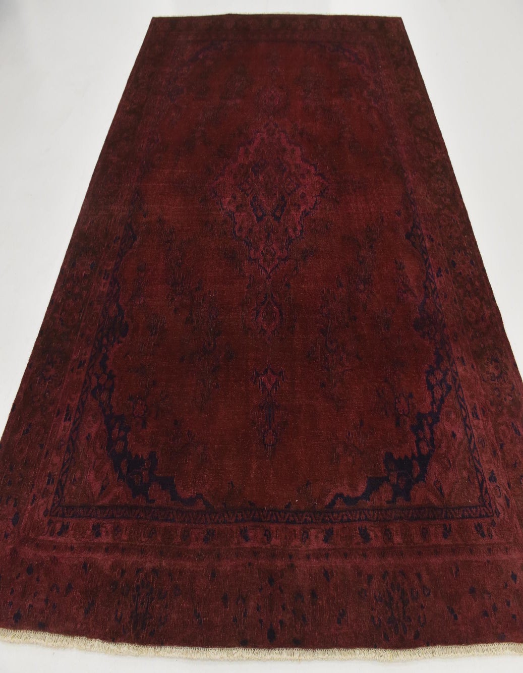Burgundy 8' x 10' 2 Hand Knotted Ultra Vintage Persian Wool Rug | Rugs.com