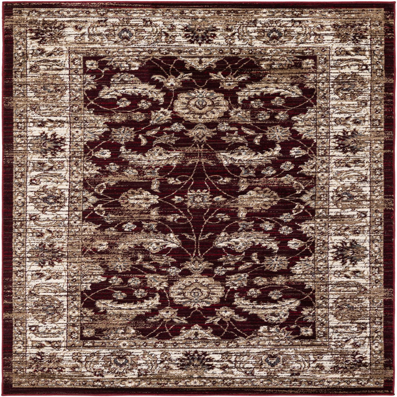 Burgundy 4' 9 x 7' Yasmin Rug | Rugs.com
