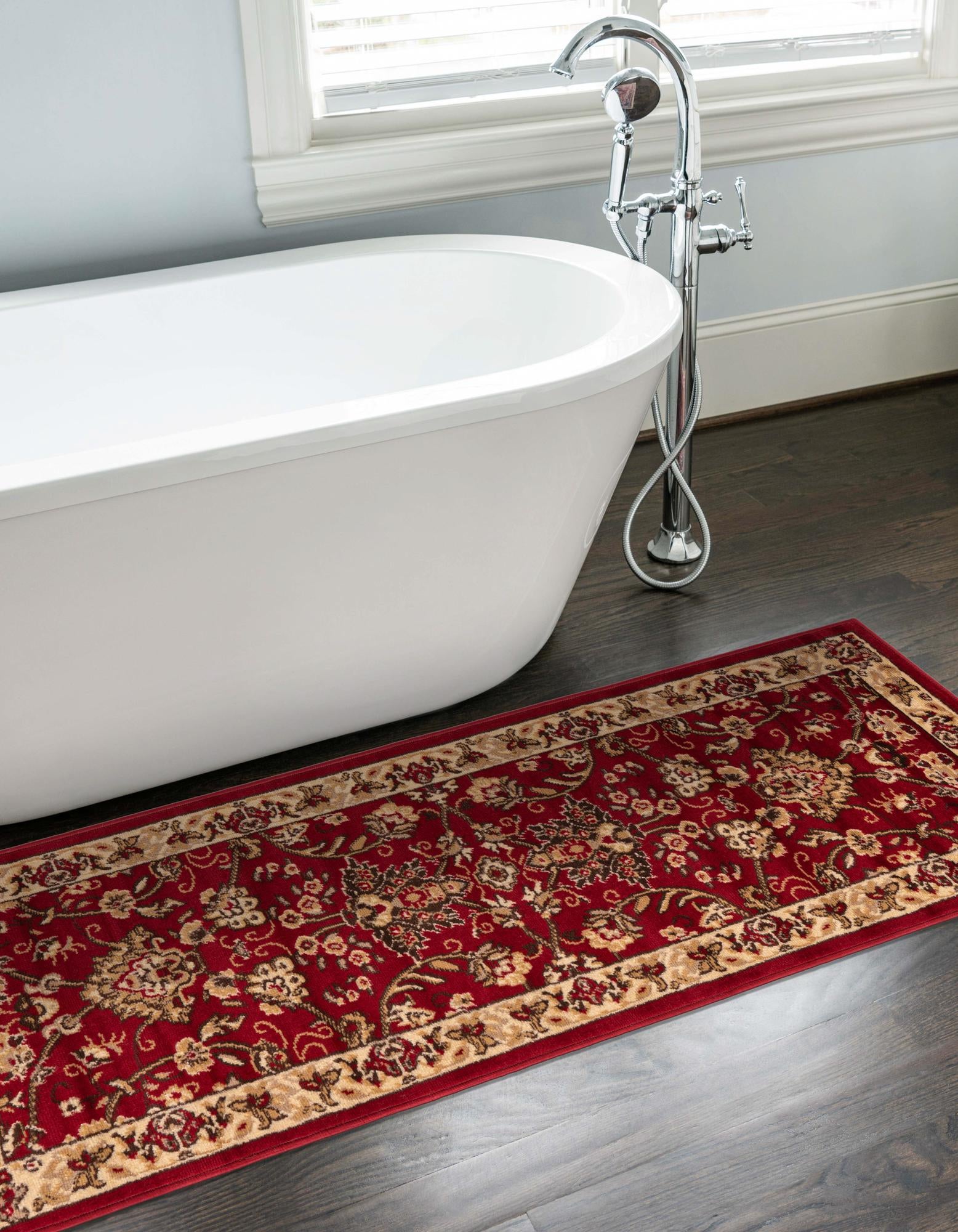 Burgundy 2' x 5' Yasmin Runner Rug | Rugs.com