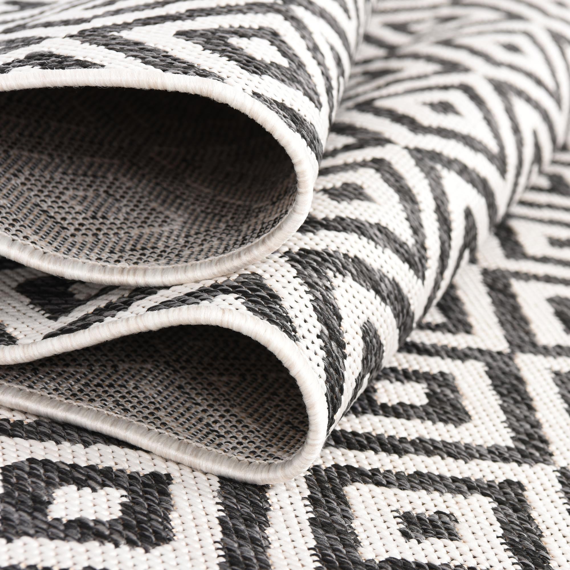 Charcoal Gray 7' 10 x 7' 10 Jill Zarin Costa Rica Indoor / Outdoor ...