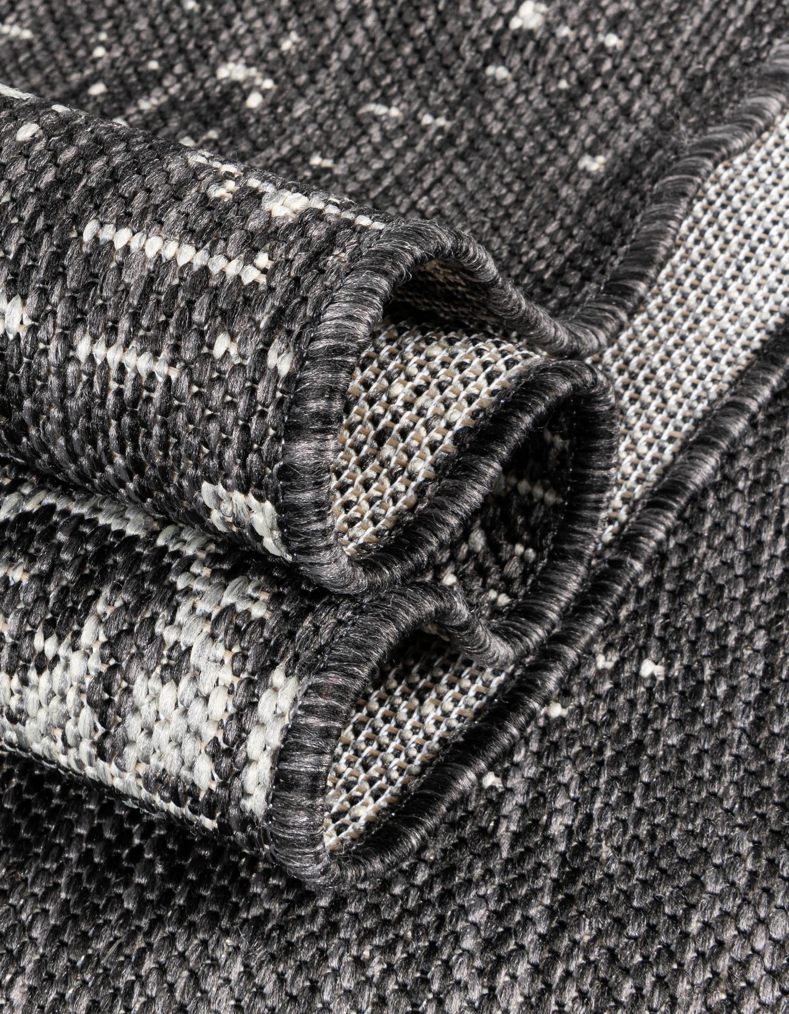 Charcoal Gray 2' x 6' Modern Indoor / Outdoor Runner Rug | Rugs.com