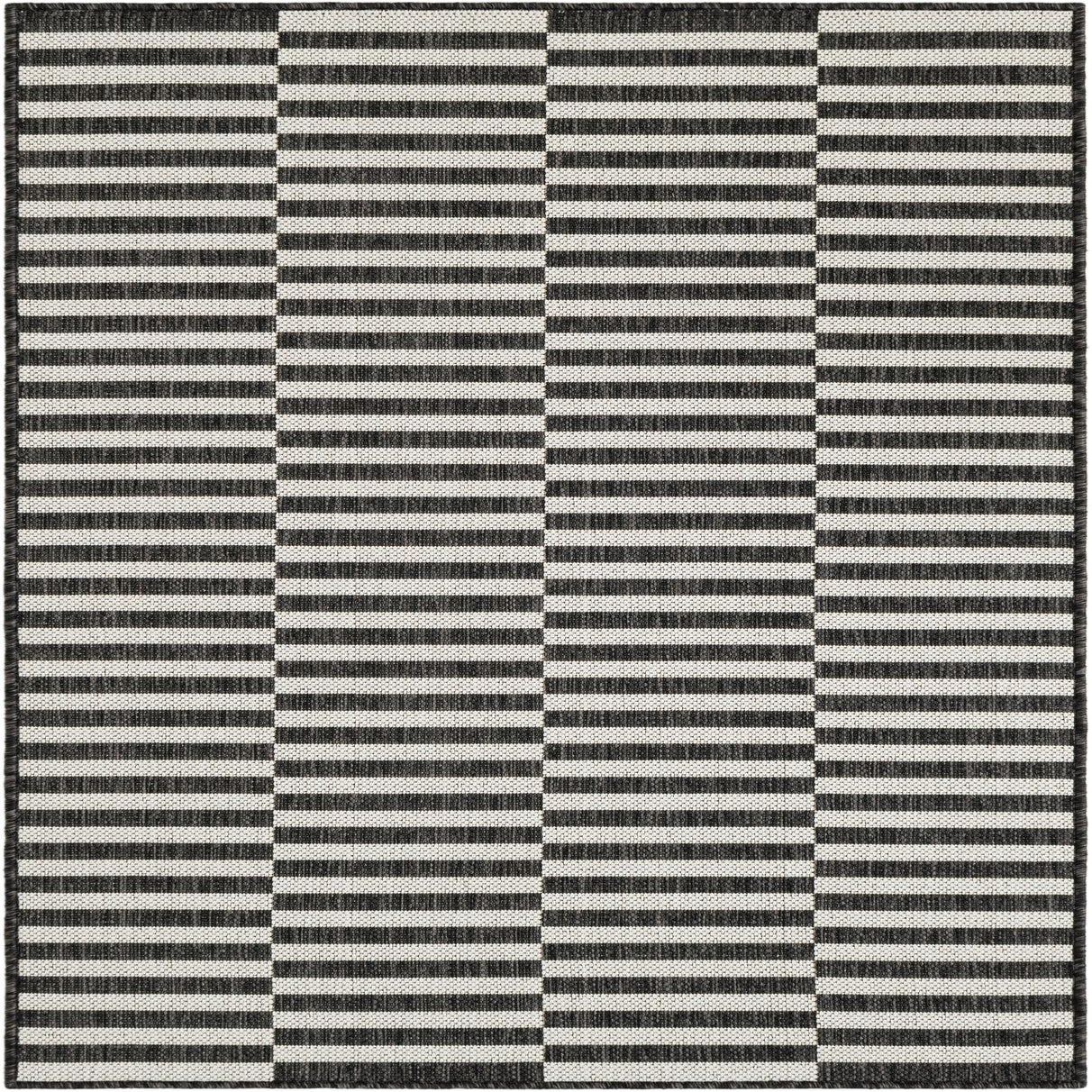 Charcoal 3' x 5' Ribbon Indoor / Outdoor Rug | Rugs.com