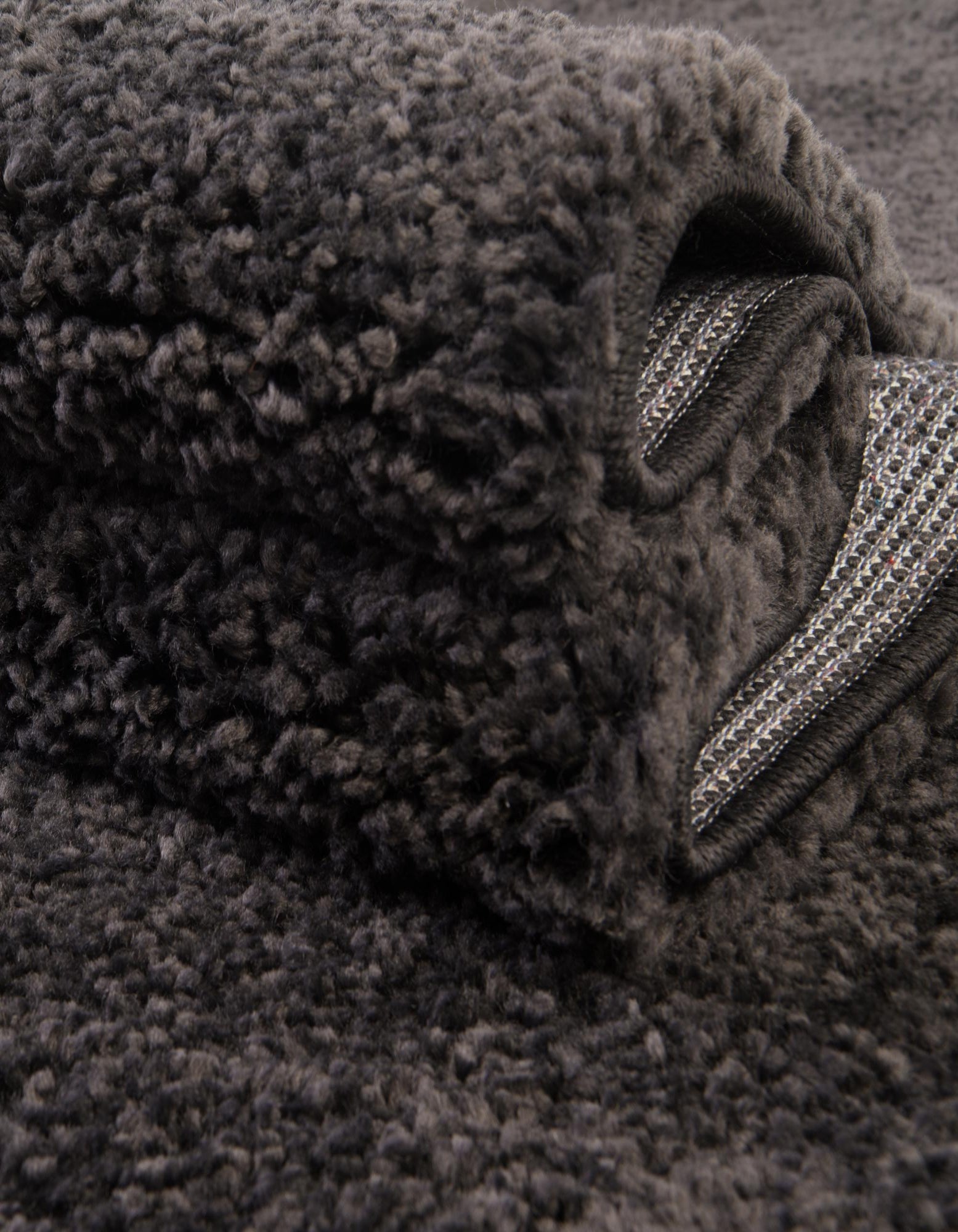 Charcoal 10' x 13' Solid Frieze Rug | Rugs.com