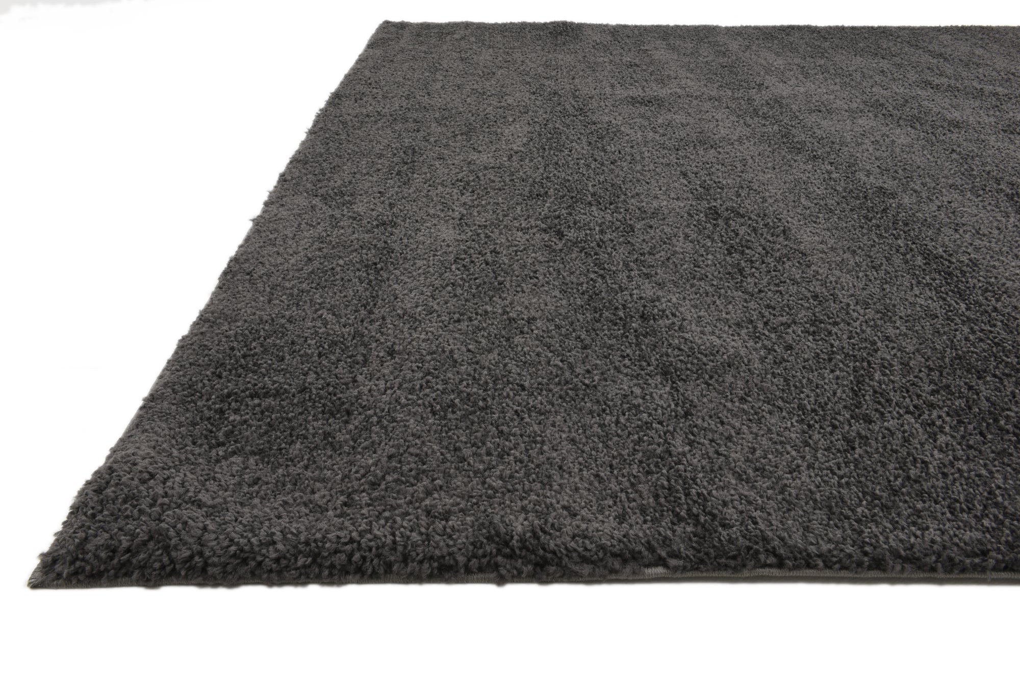 Charcoal 10' x 13' Solid Frieze Rug | Rugs.com