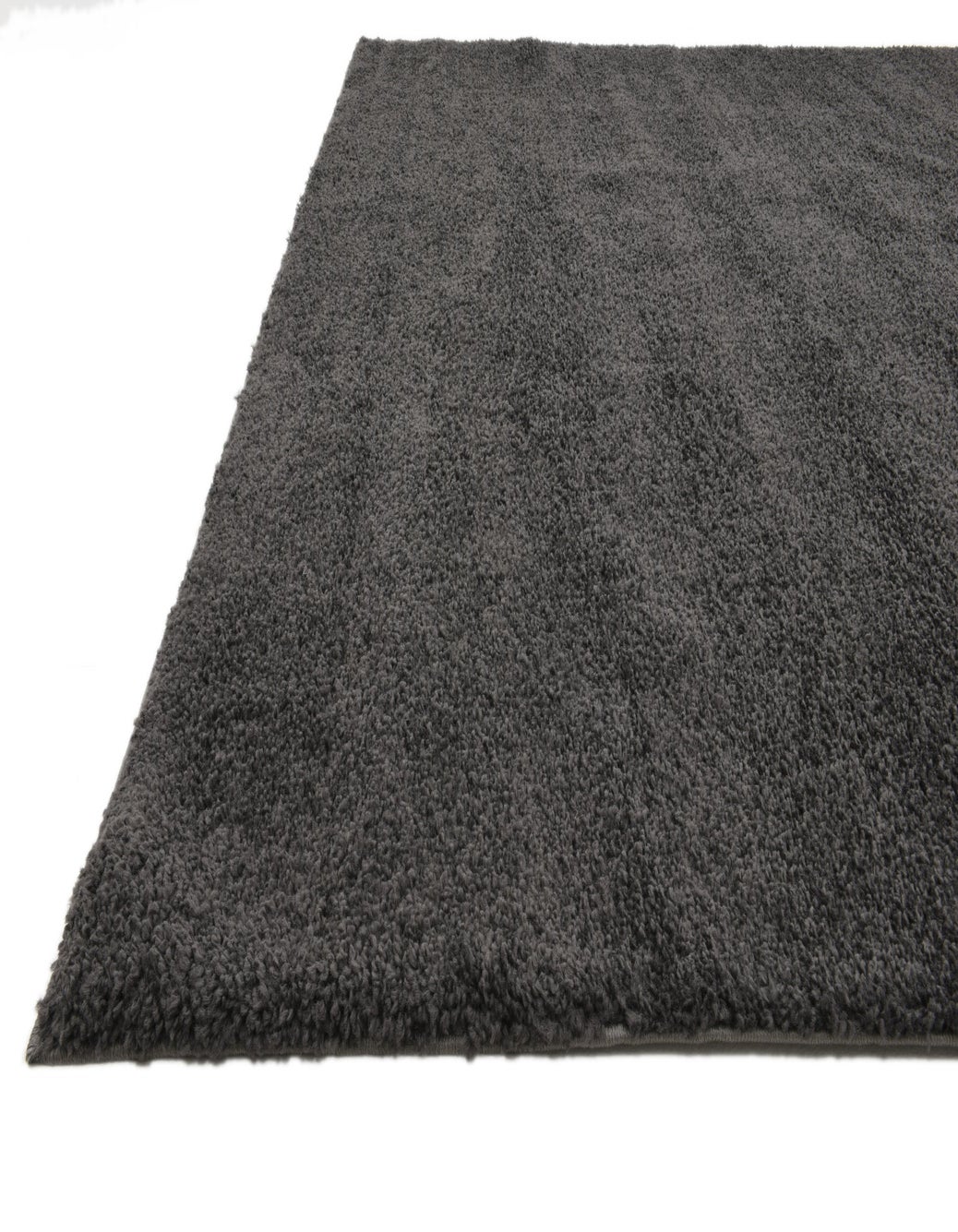 Charcoal 10' x 13' Solid Frieze Rug | Rugs.com