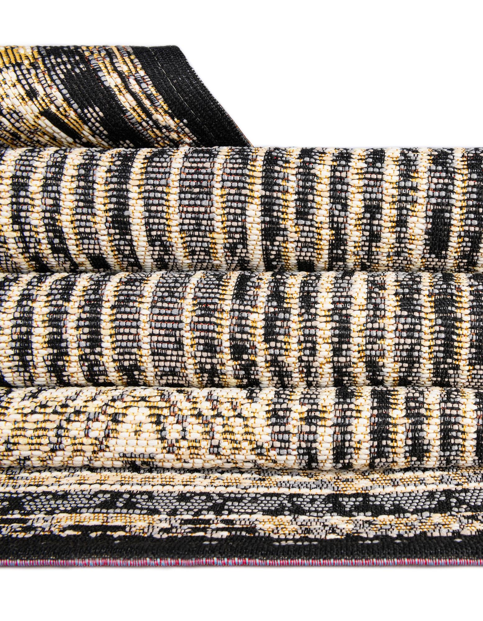Charcoal 2' x 5' Modern Indoor / Outdoor Runner Rug | Rugs.com