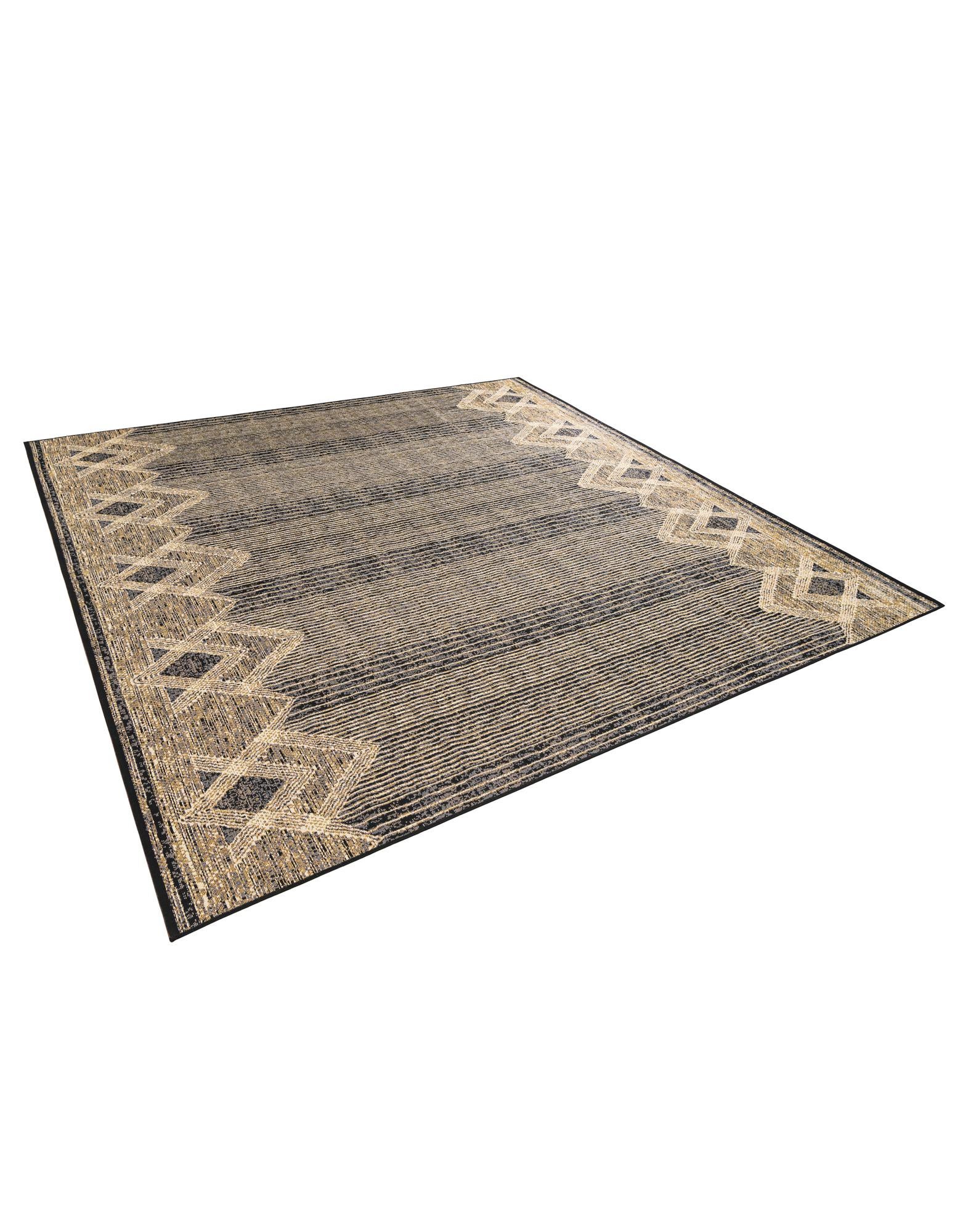 Charcoal 10' x 10' Modern Indoor / Outdoor Square Rug | Rugs.com