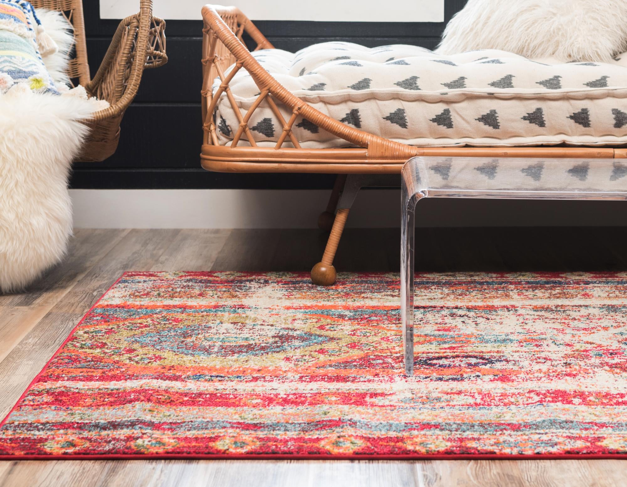 Cherry Pink 5' x 8' Mesa Rug | Rugs.com