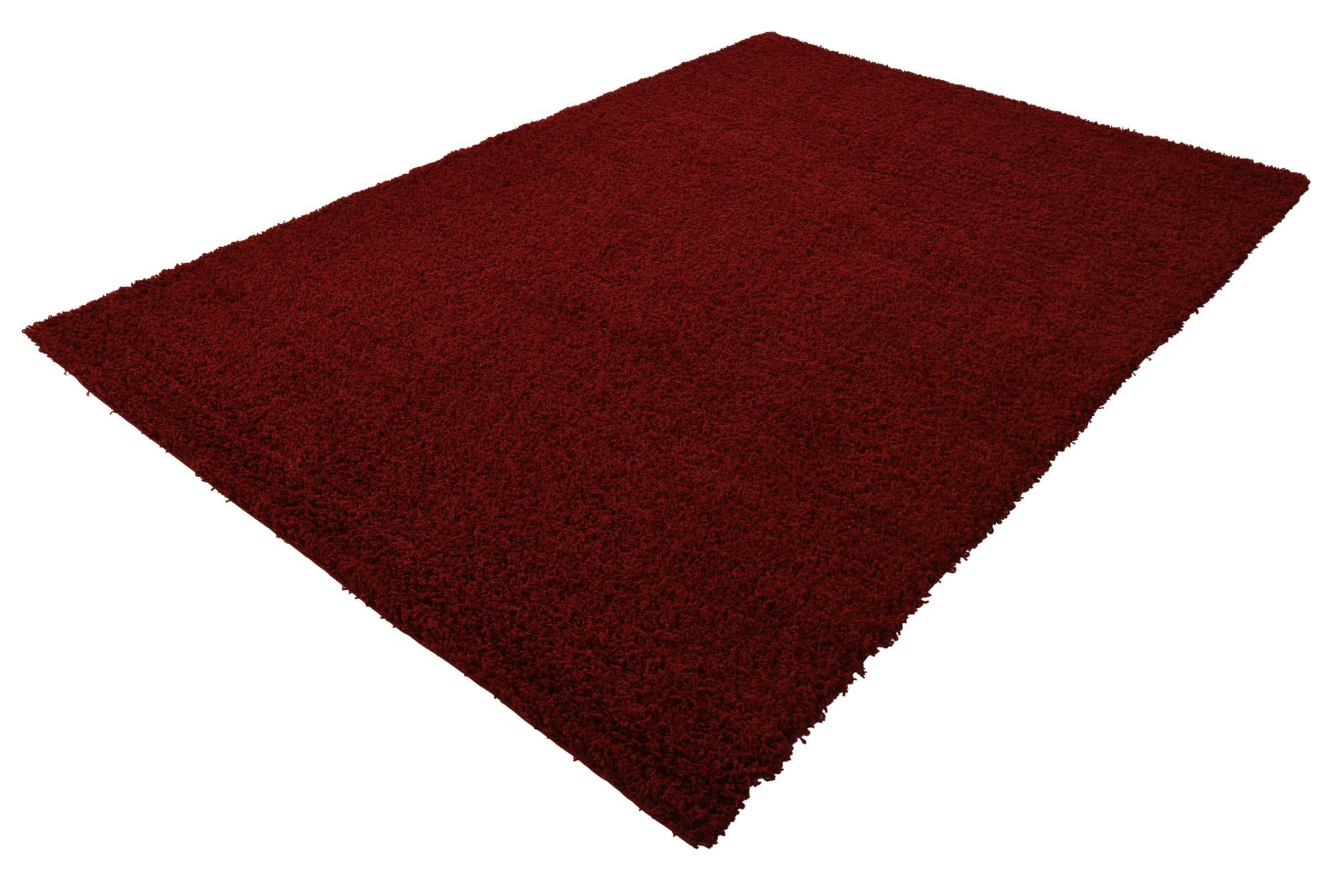 Cherry Red 7' x 10' Solid Shag Rug | Rugs.com
