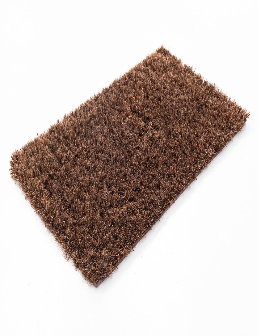 Chocolate Brown 3' x 5' 5 Hand Knotted Solid Shag Oriental Rug | Rugs.com