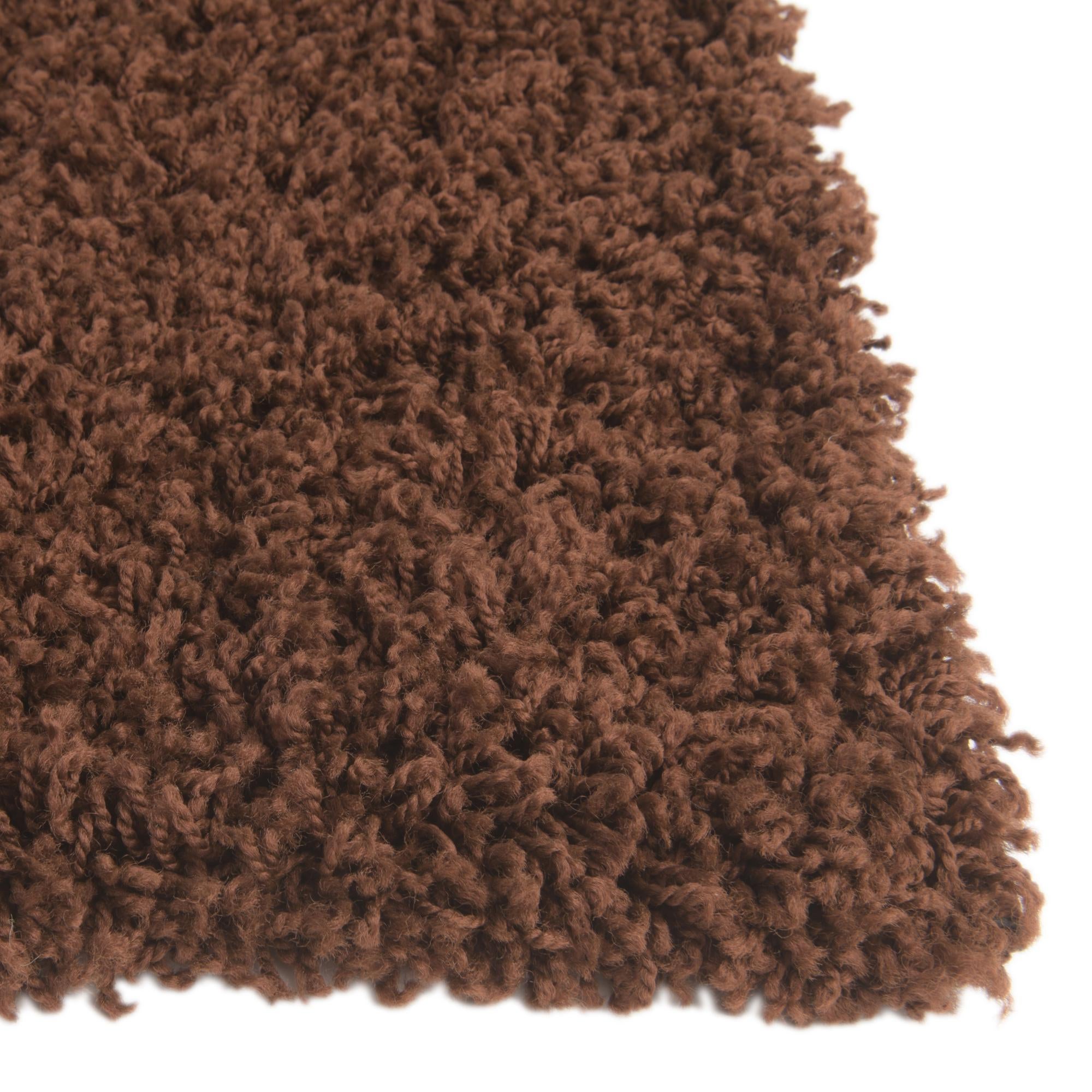 Chocolate Brown 9' x 12' 2 Solid Shag Rug | Rugs.com