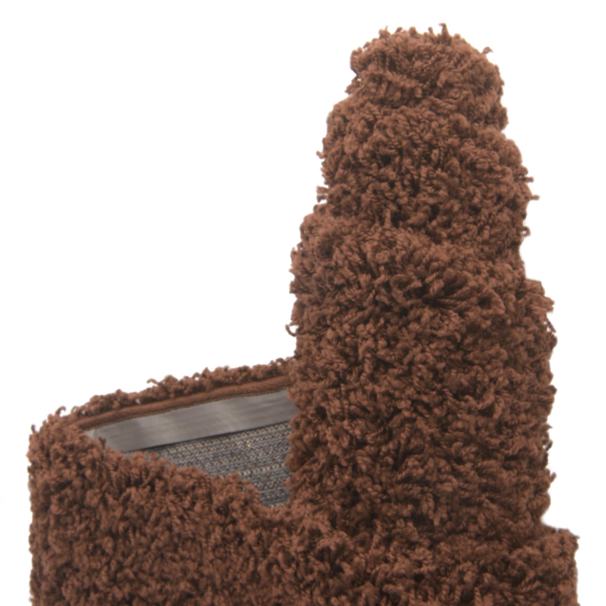 Chocolate Brown 9' x 12' 2 Solid Shag Rug | Rugs.com