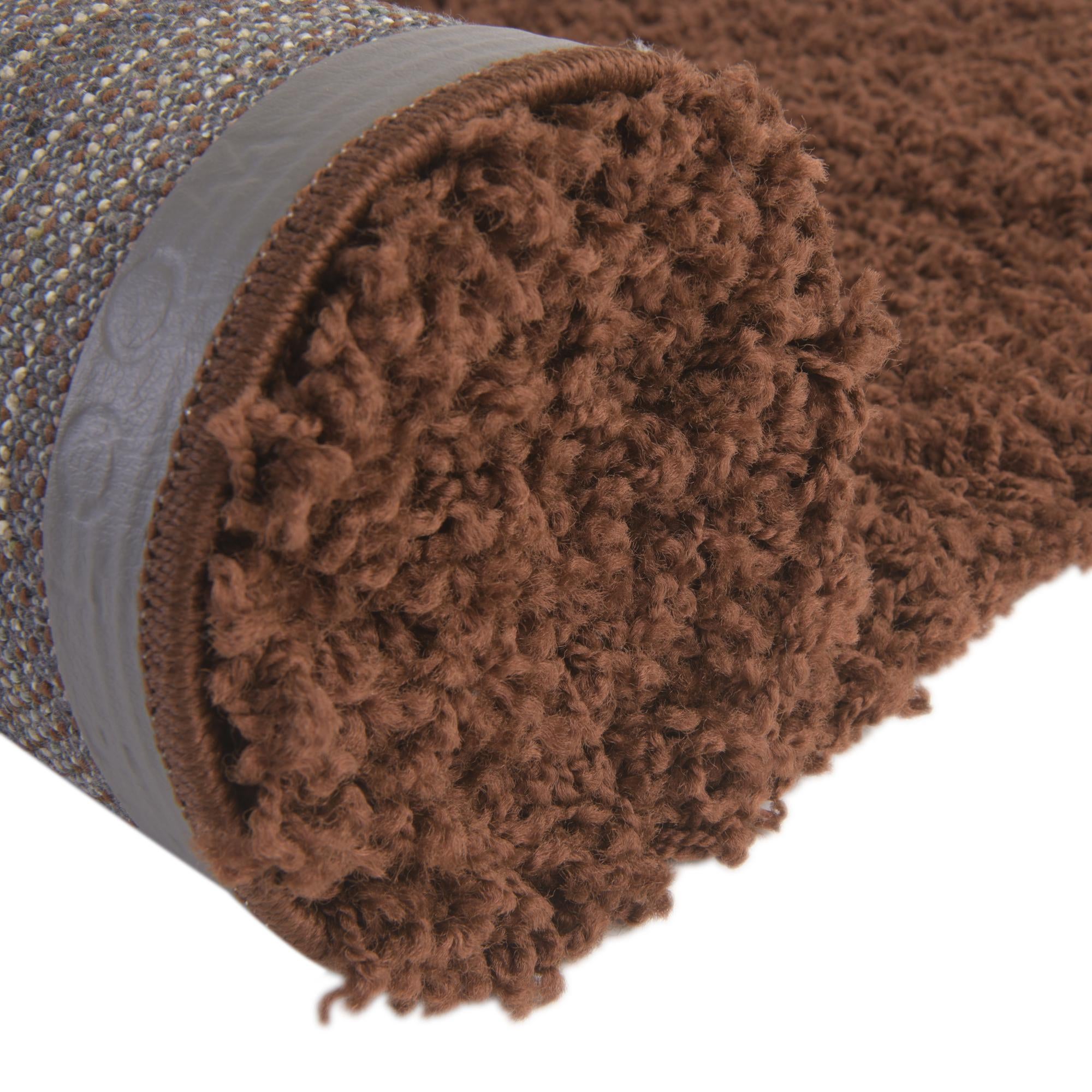 Chocolate Brown 9' x 12' 2 Solid Shag Rug | Rugs.com