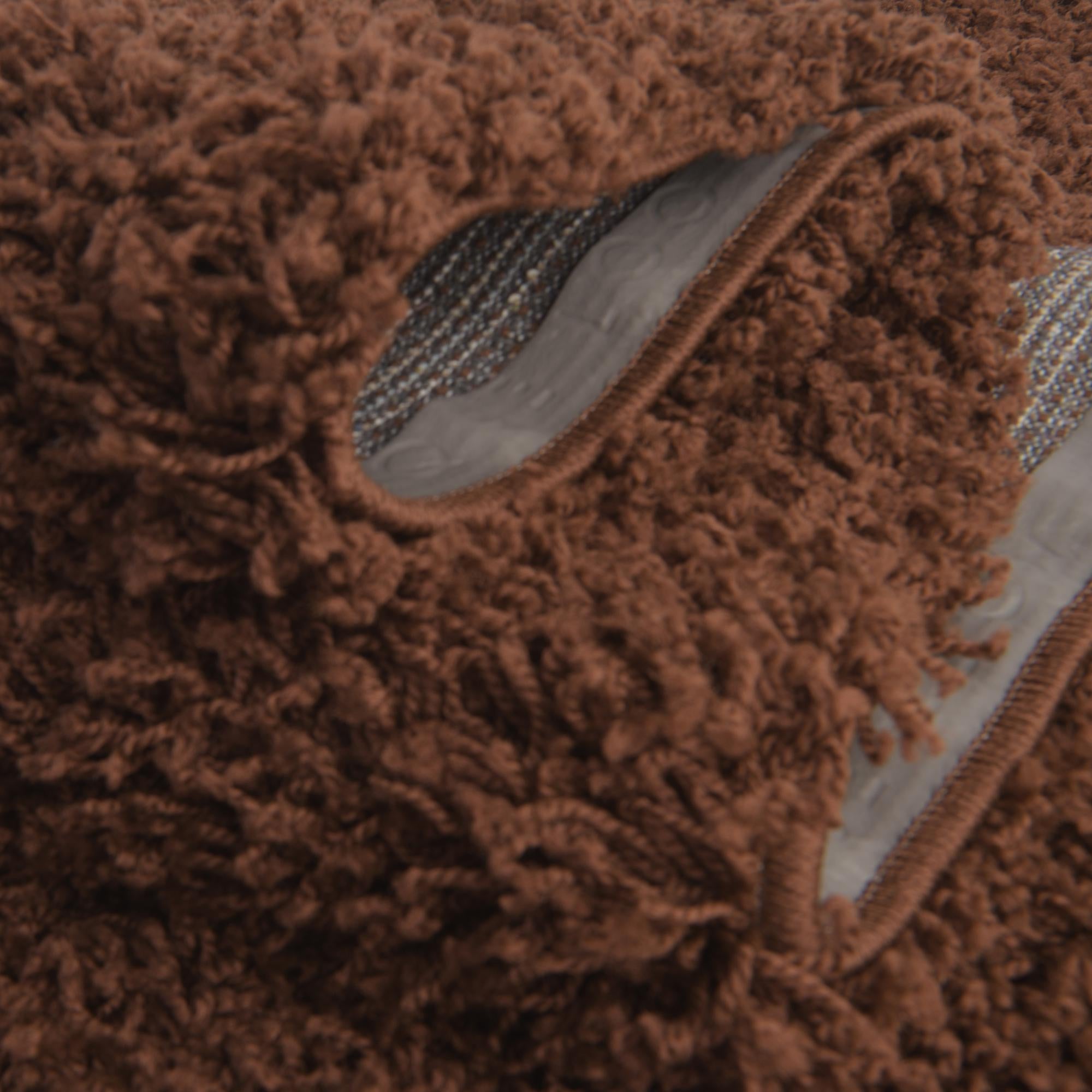 Chocolate Brown 9' x 12' 2 Solid Shag Rug | Rugs.com