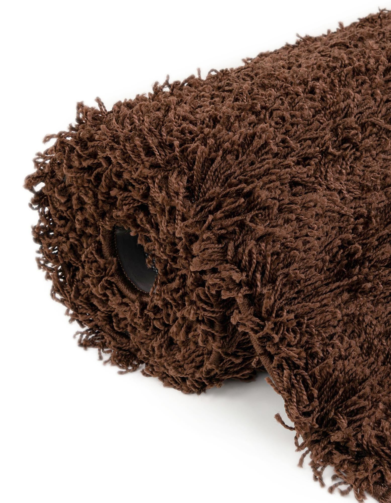 Chocolate Brown 5' 3 x 8' Solid Shag Rug | Rugs.com