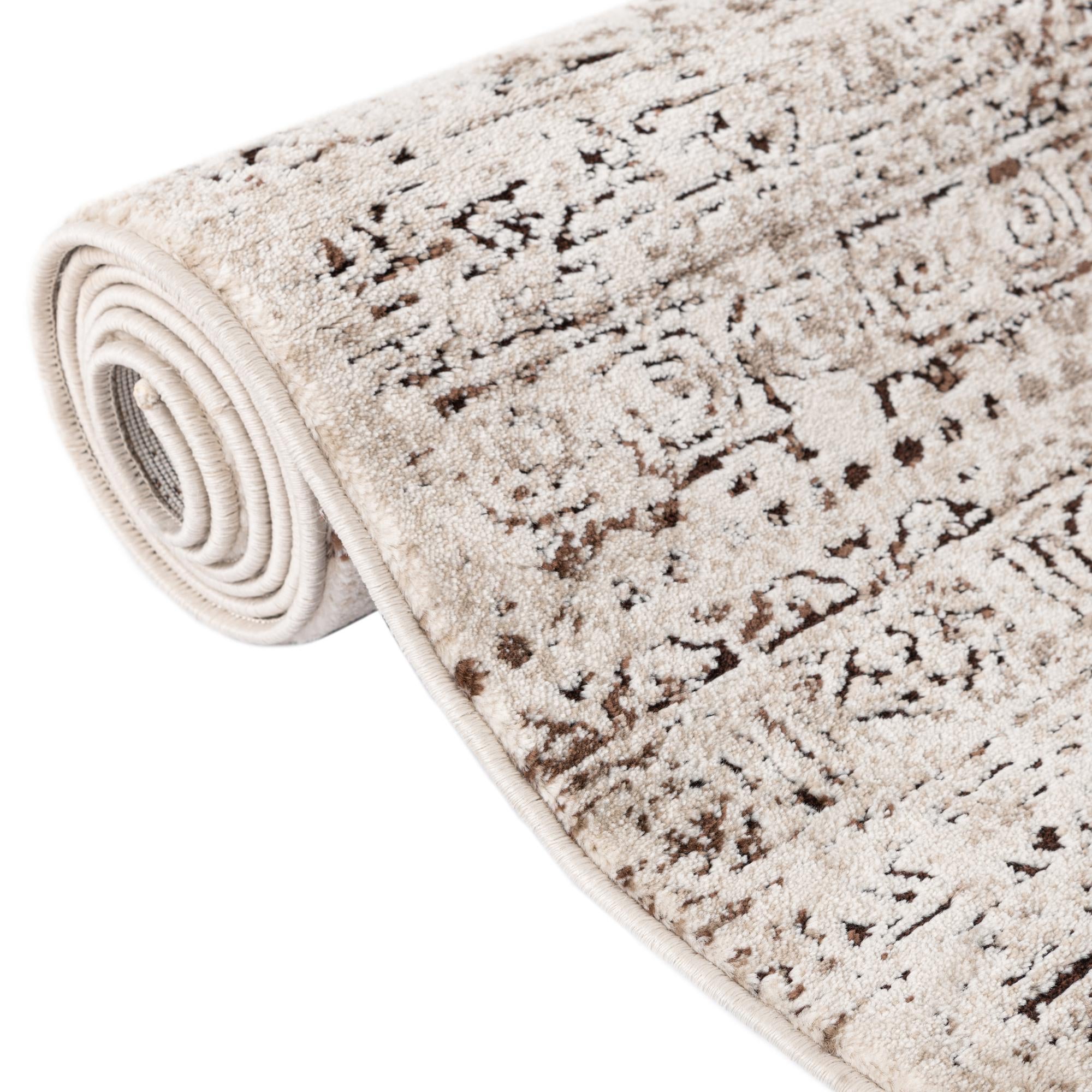 Chocolate Brown 10' 8 x 10' 8 Hermitage Round Rug | Rugs.com