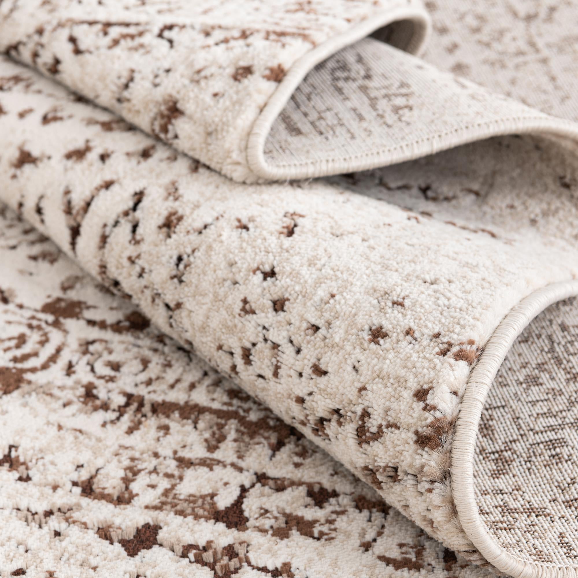 Chocolate Brown 10' 8 x 10' 8 Hermitage Round Rug | Rugs.com