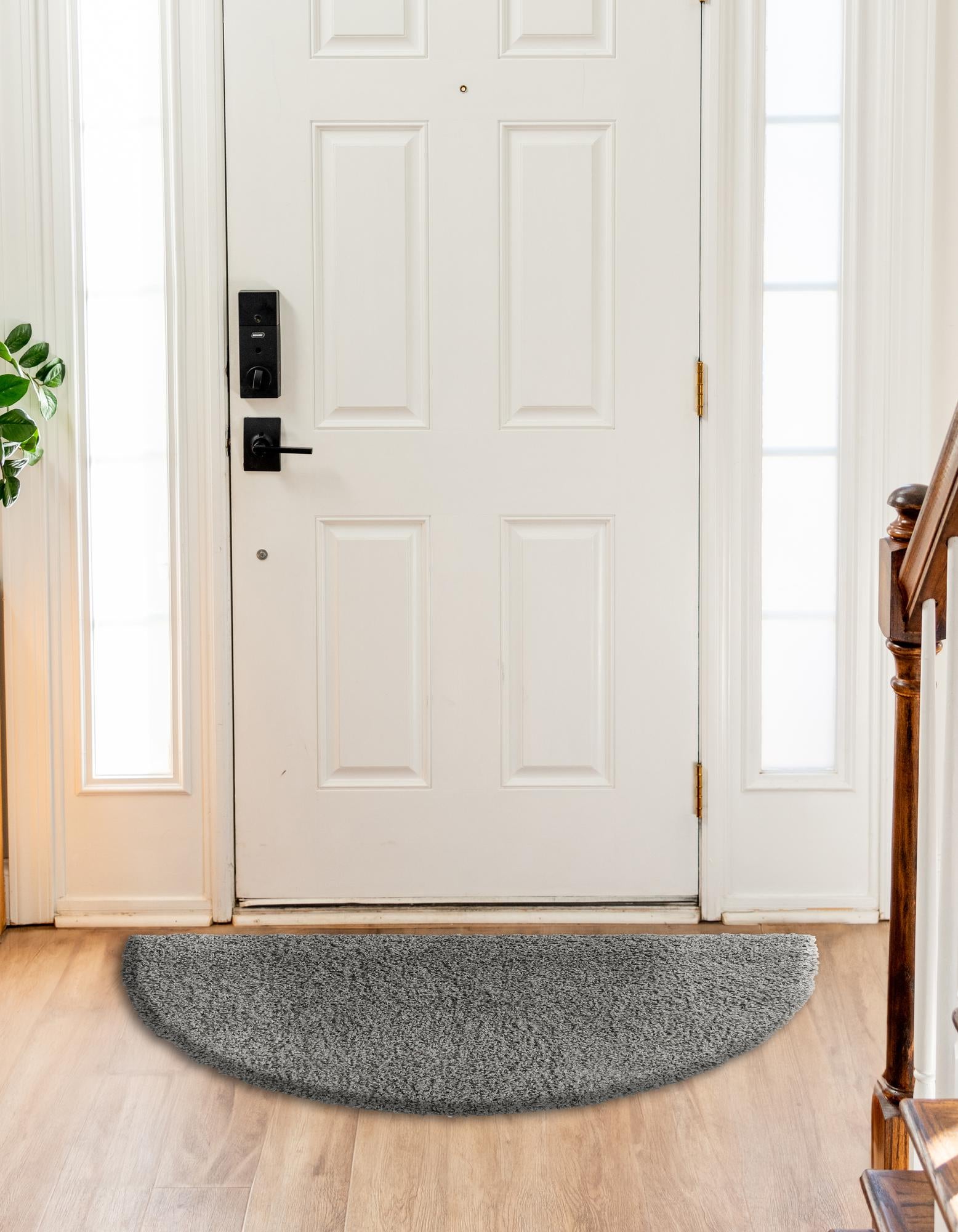 Cloud Gray 2' 2 x 3' 7 Solid Shag Hearth Rug | Rugs.com