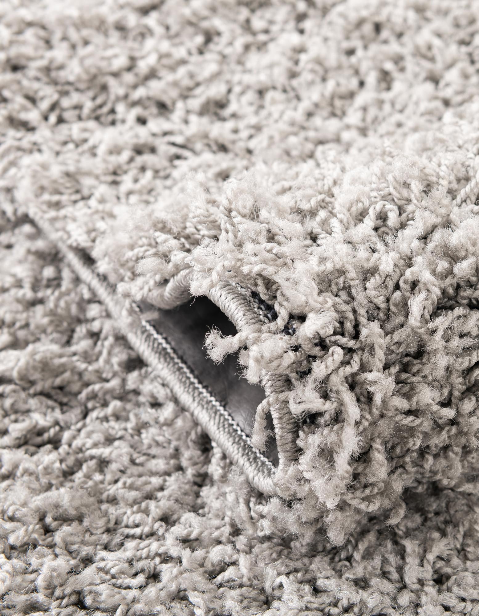 Cloud Gray 7' 10 x 10' Solid Shag Rug | Rugs.com