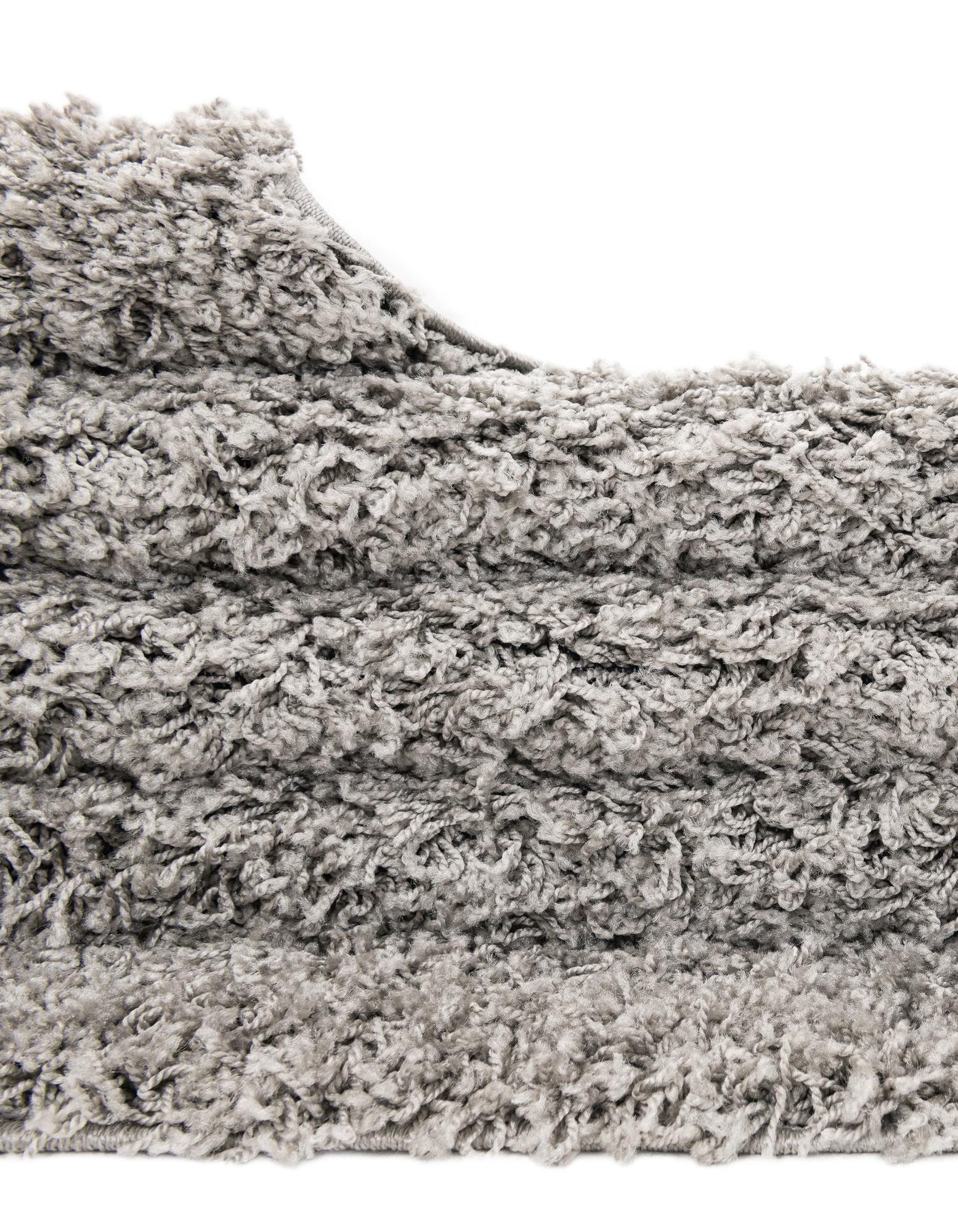 Cloud Gray 2' 7 x 19' 8 Solid Shag Runner Rug | Rugs.com