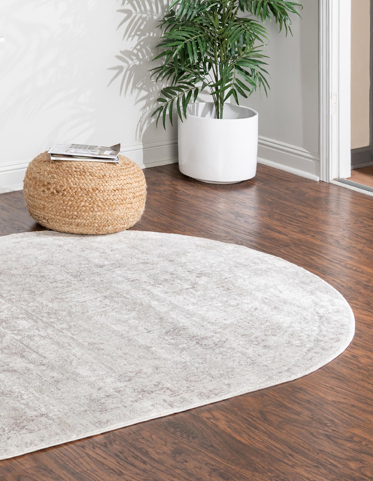 Cream 8' x 10' Oxford Oval Rug | Rugs.com