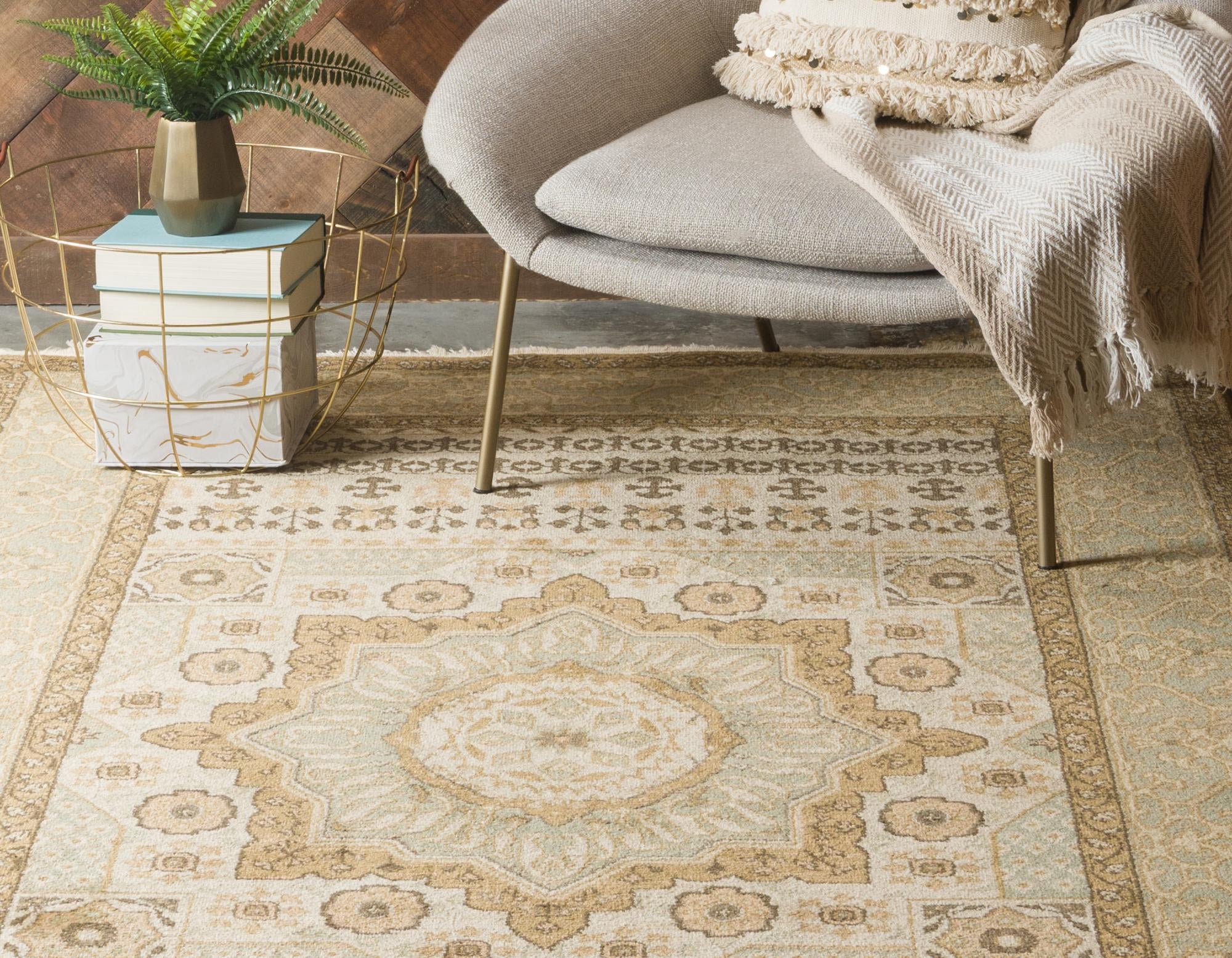 Cream 6' x 9' Amina Rug | Rugs.com