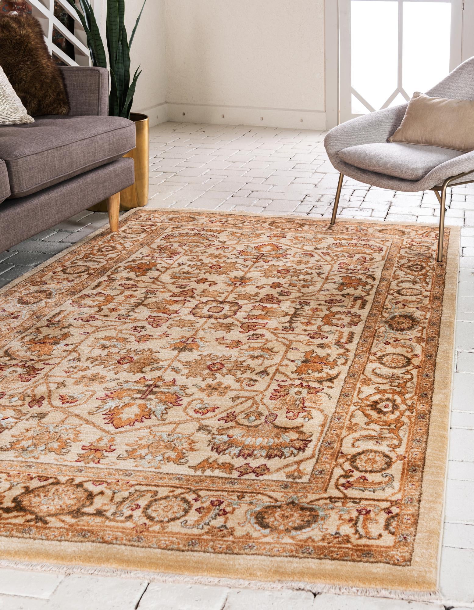 Cream 4' x 6' Charlestown Rug | Rugs.com