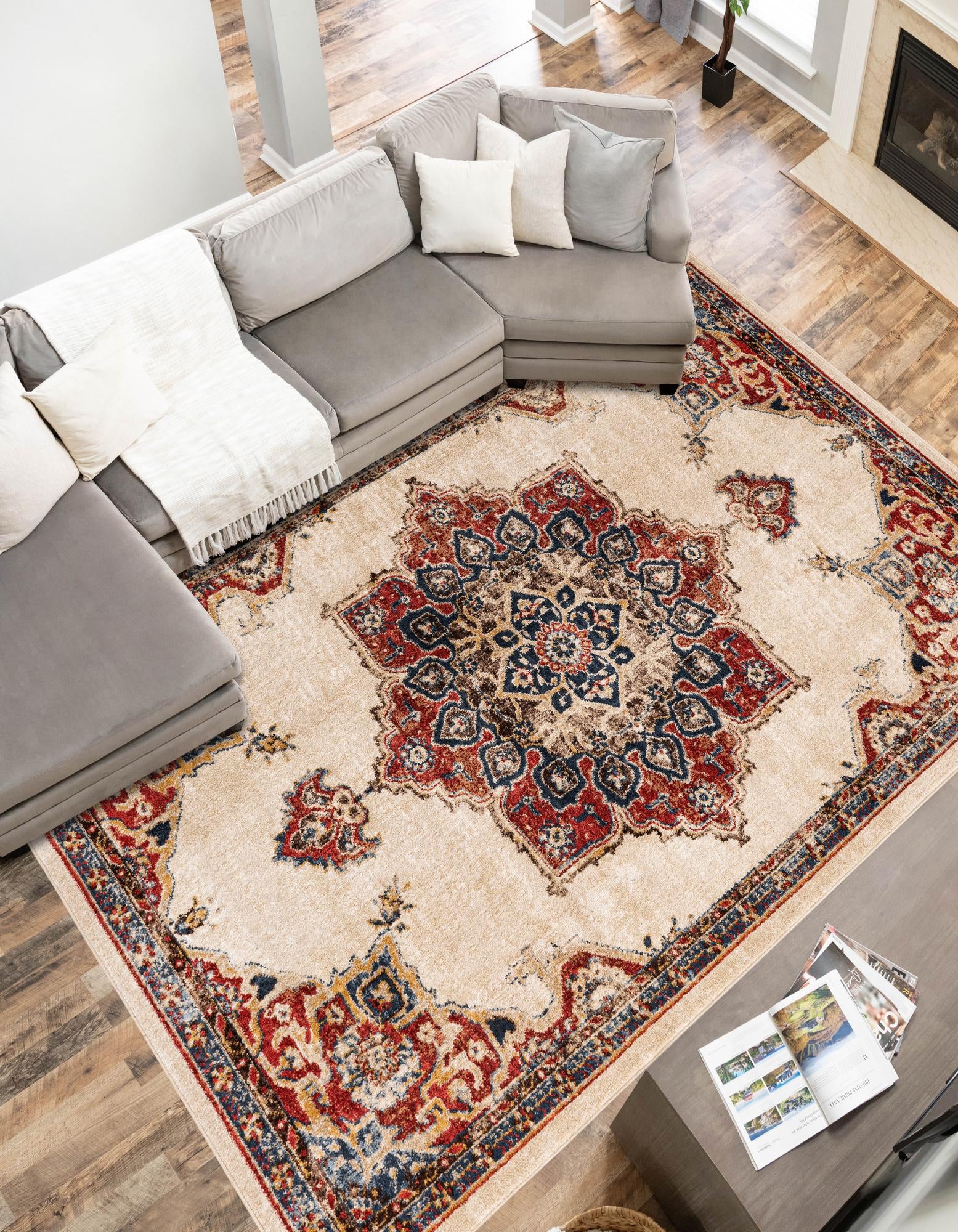 Cream 8' x 10' Eden Rug | Rugs.com