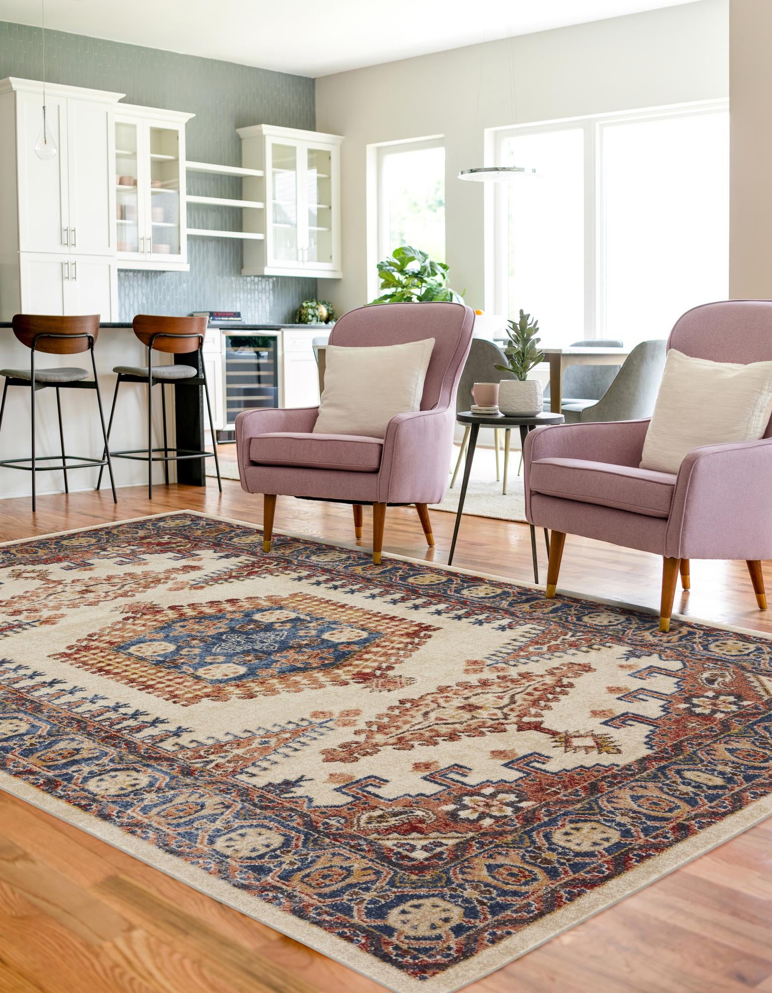 Cream 5' x 8' Eden Rug | Rugs.com