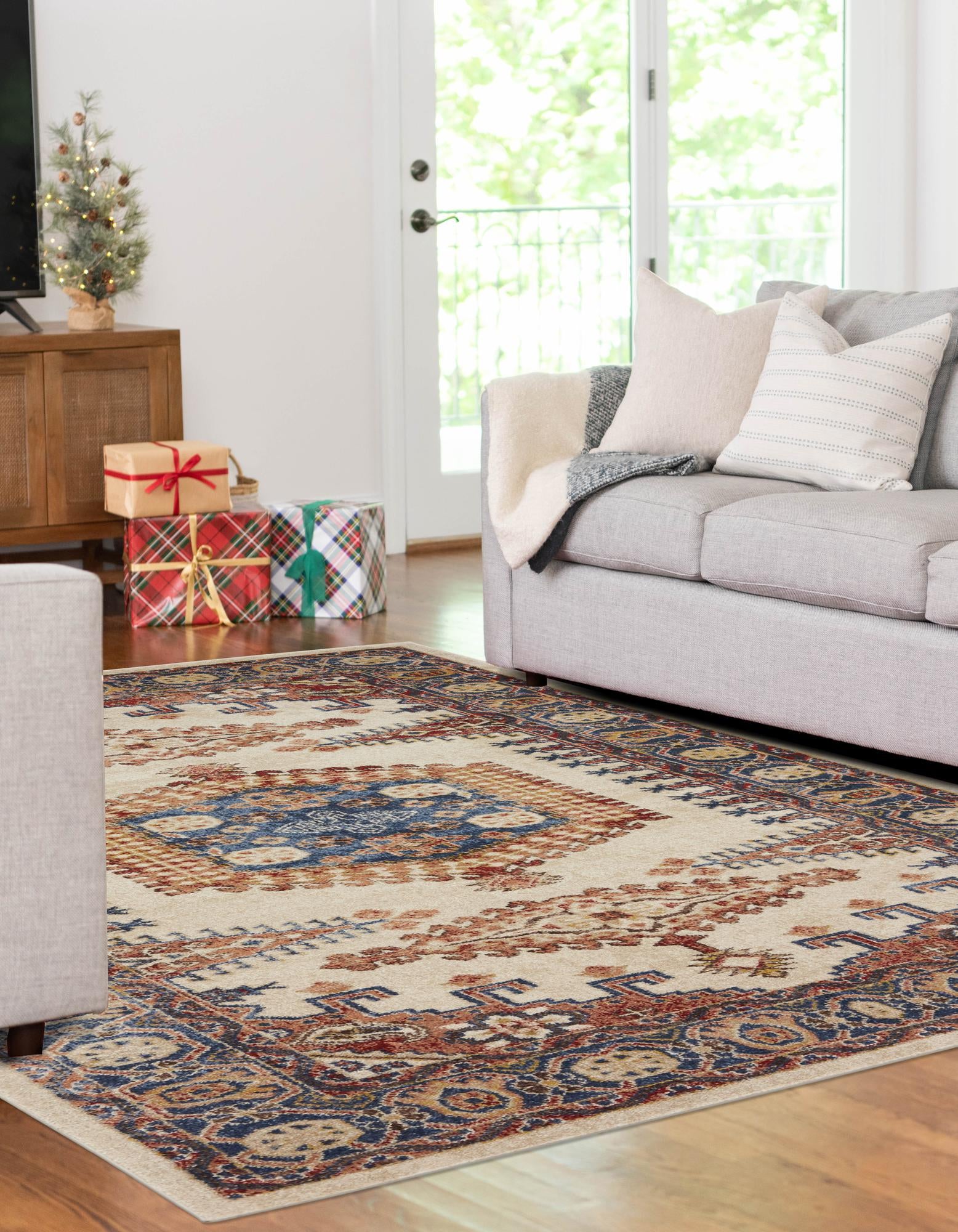 Cream 5' x 8' Eden Rug | Rugs.com