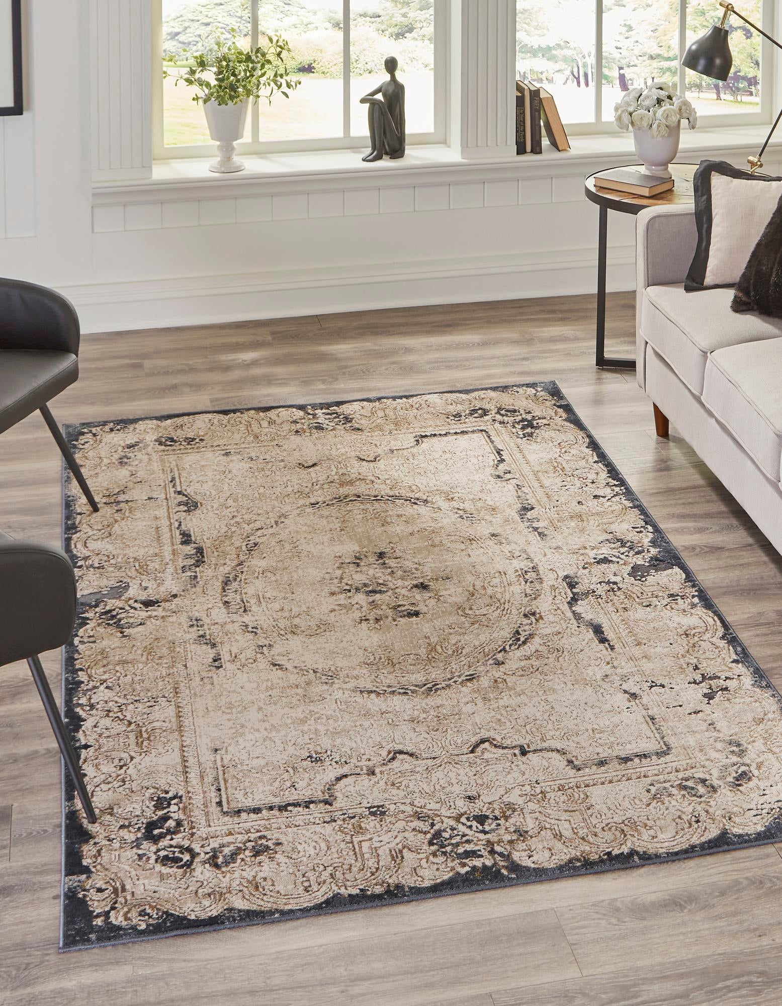 Cream 4' x 6' Eliza Rug | Rugs.com