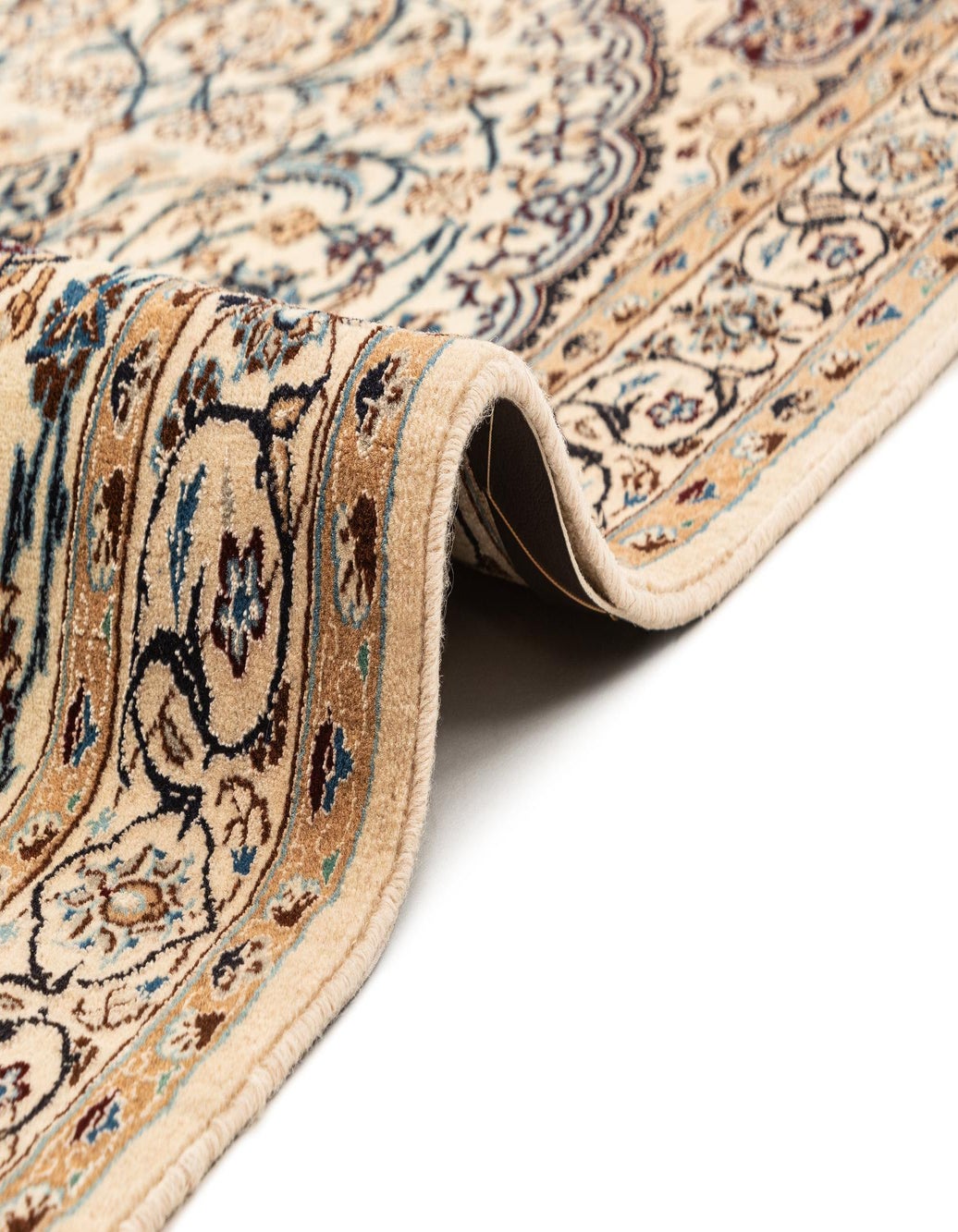 Cream 3' x 5' 1 Hand Knotted Nain Rug | Rugs.com