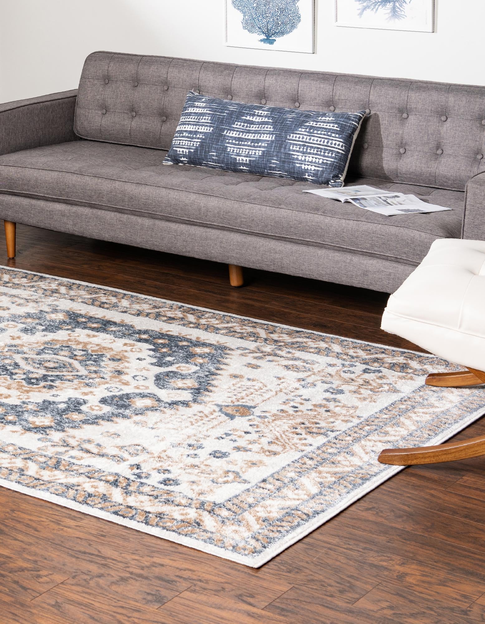 Cream 9' x 12' Oxford Rug | Rugs.com