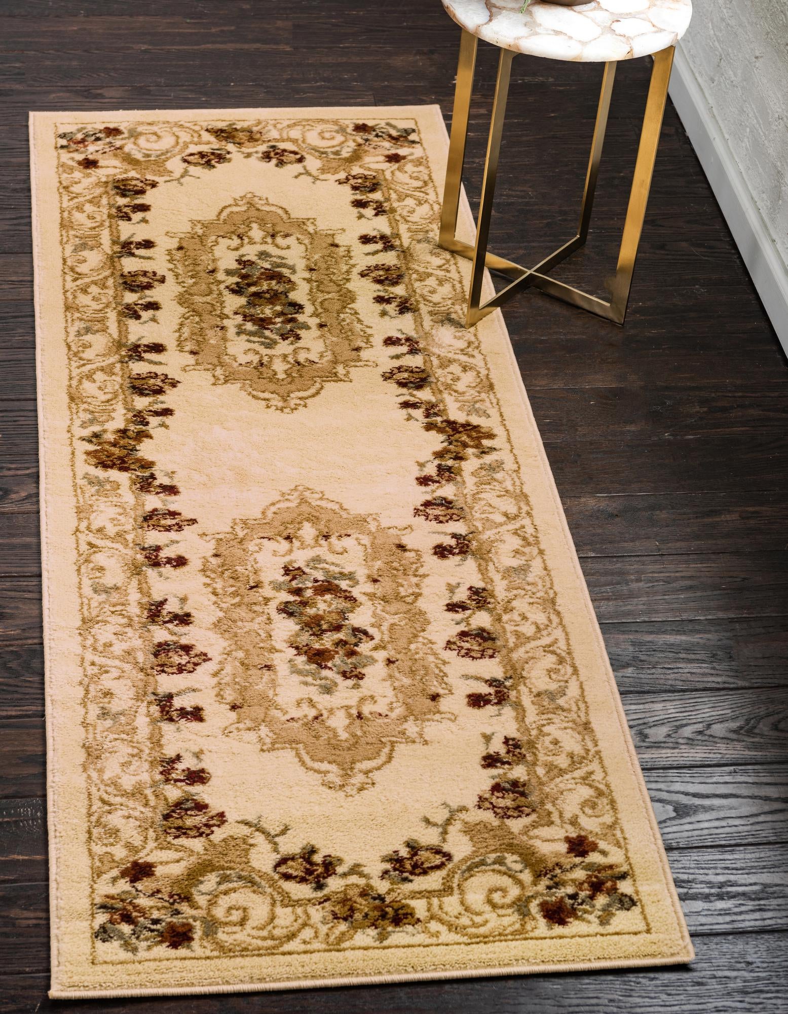 Cream 2' x 5' 3 Chateau Runner Rug | Rugs.com