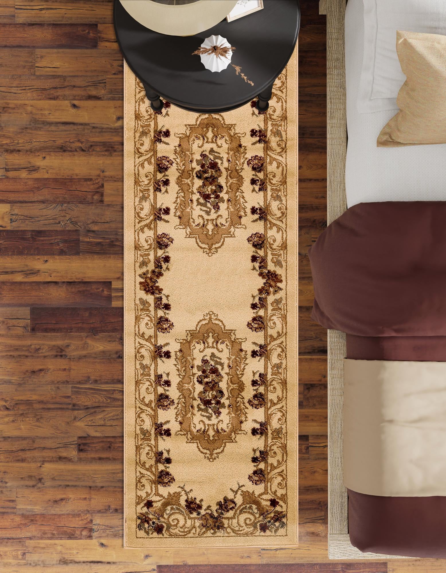Cream 2' x 5' 3 Chateau Runner Rug | Rugs.com