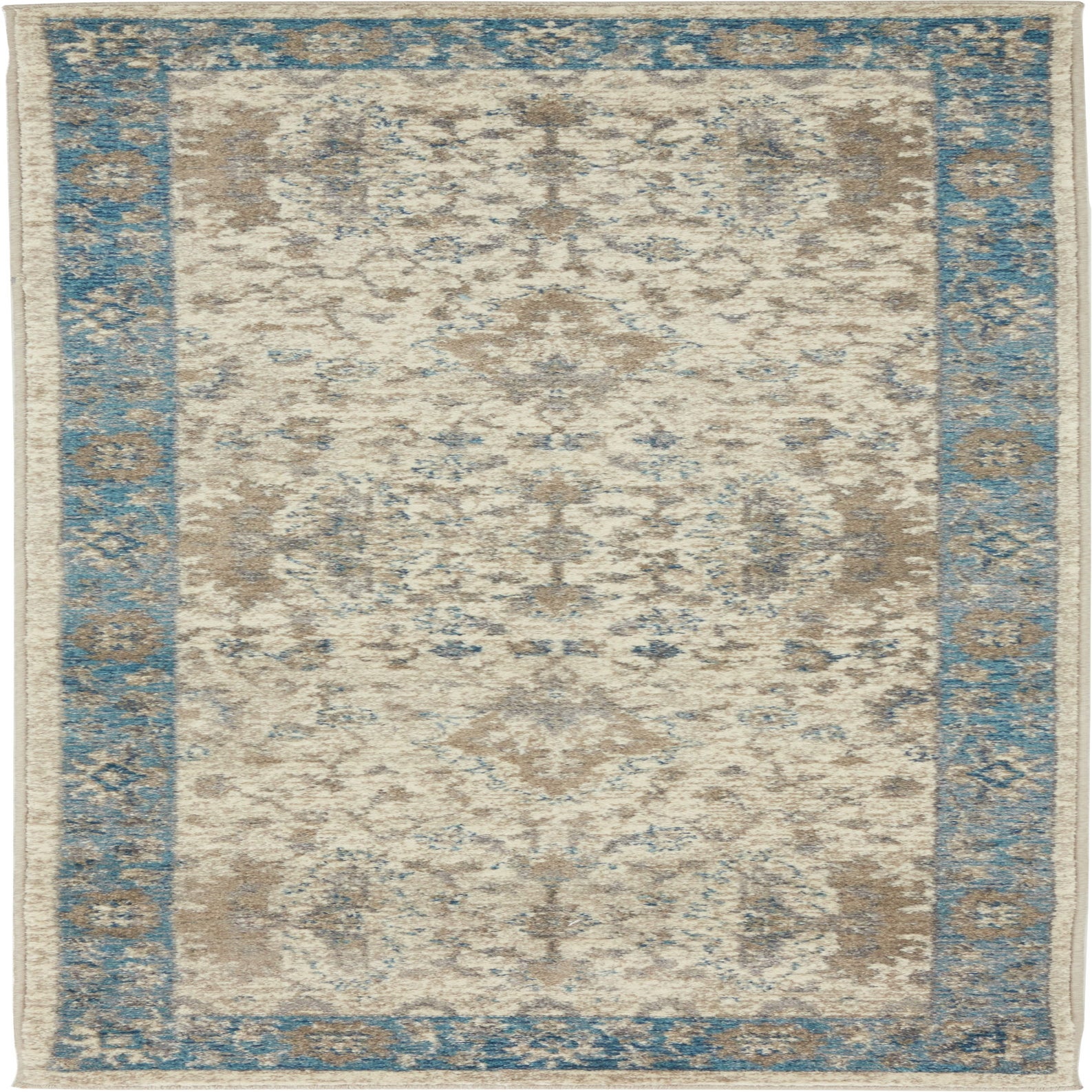 Cream 2' x 6' Torrin Viola Runner Rug | Rugs.com