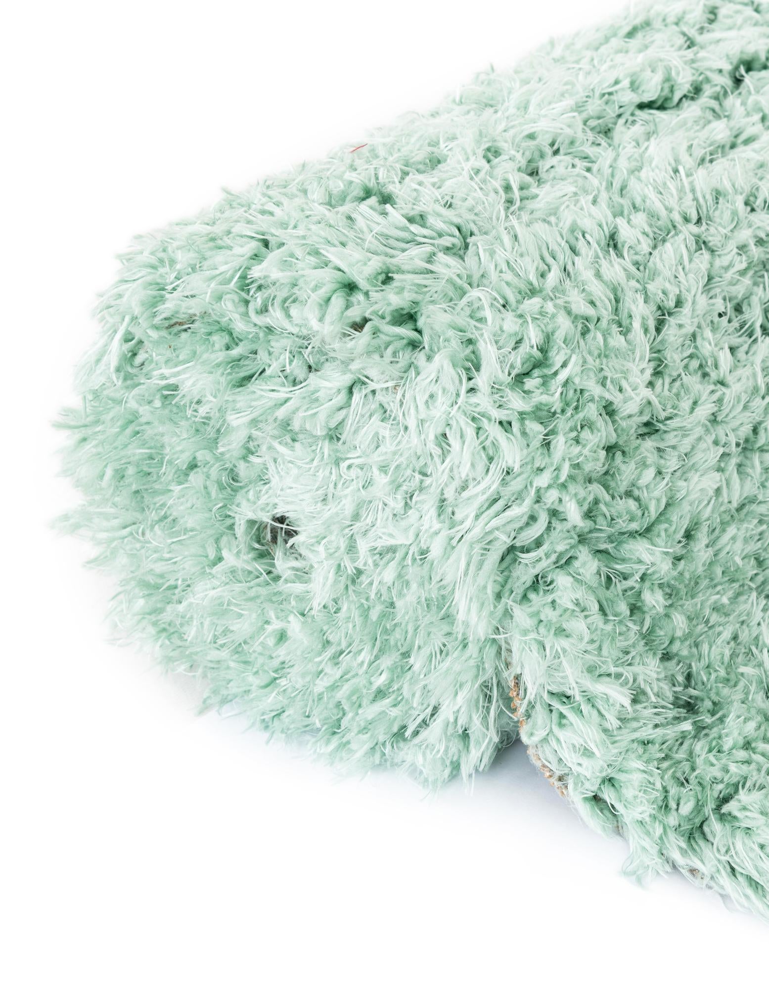 Cyan 3' 3 x 3' 3 Infinity Shag Round Rug | Rugs.com