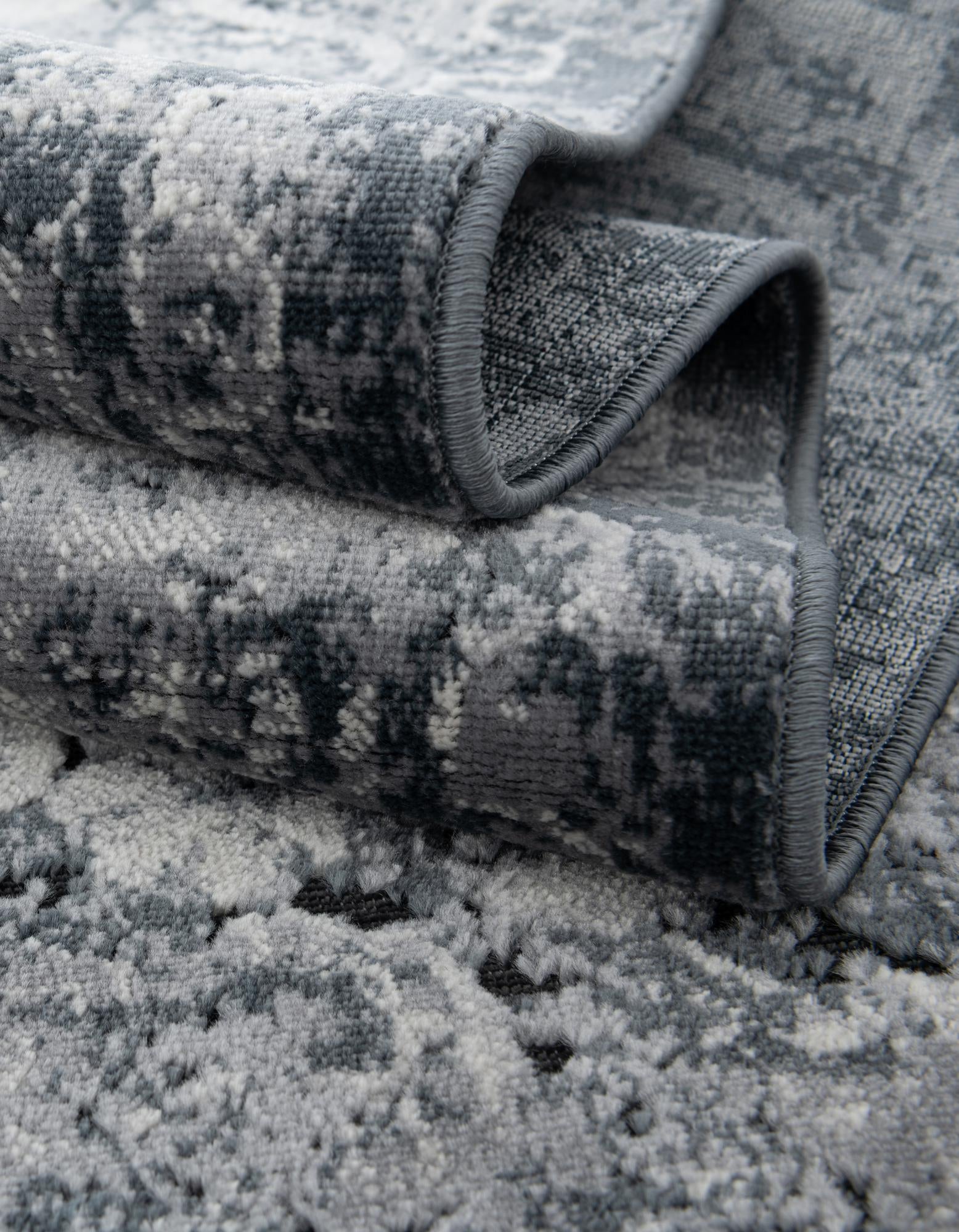 Dark Blue 3' x 13' Eliza Runner Rug | Rugs.com